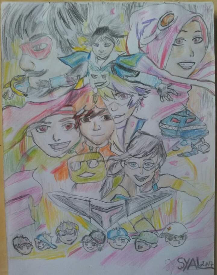 how to draw boboiboy