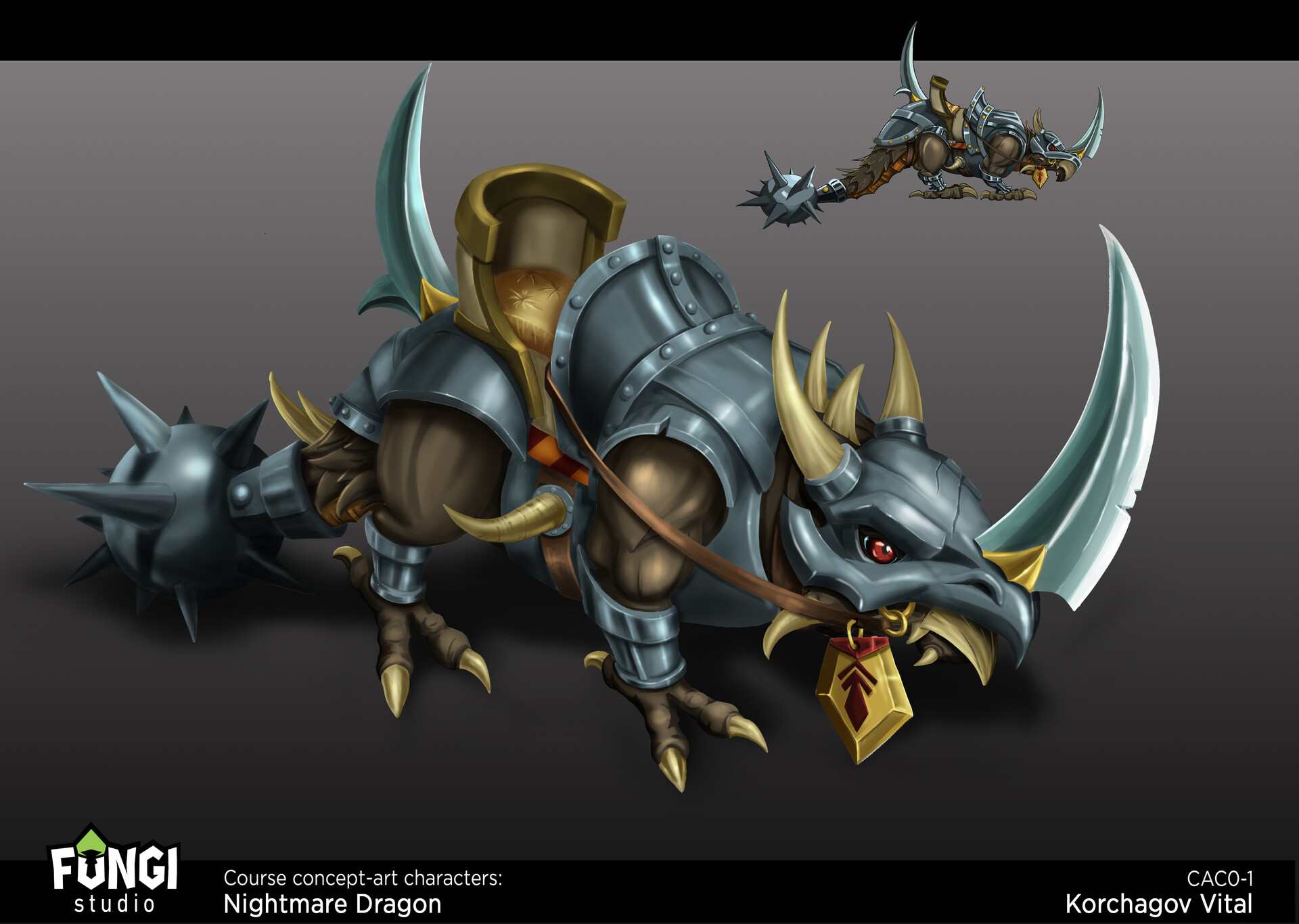 ArtStation - Nightmare dragon