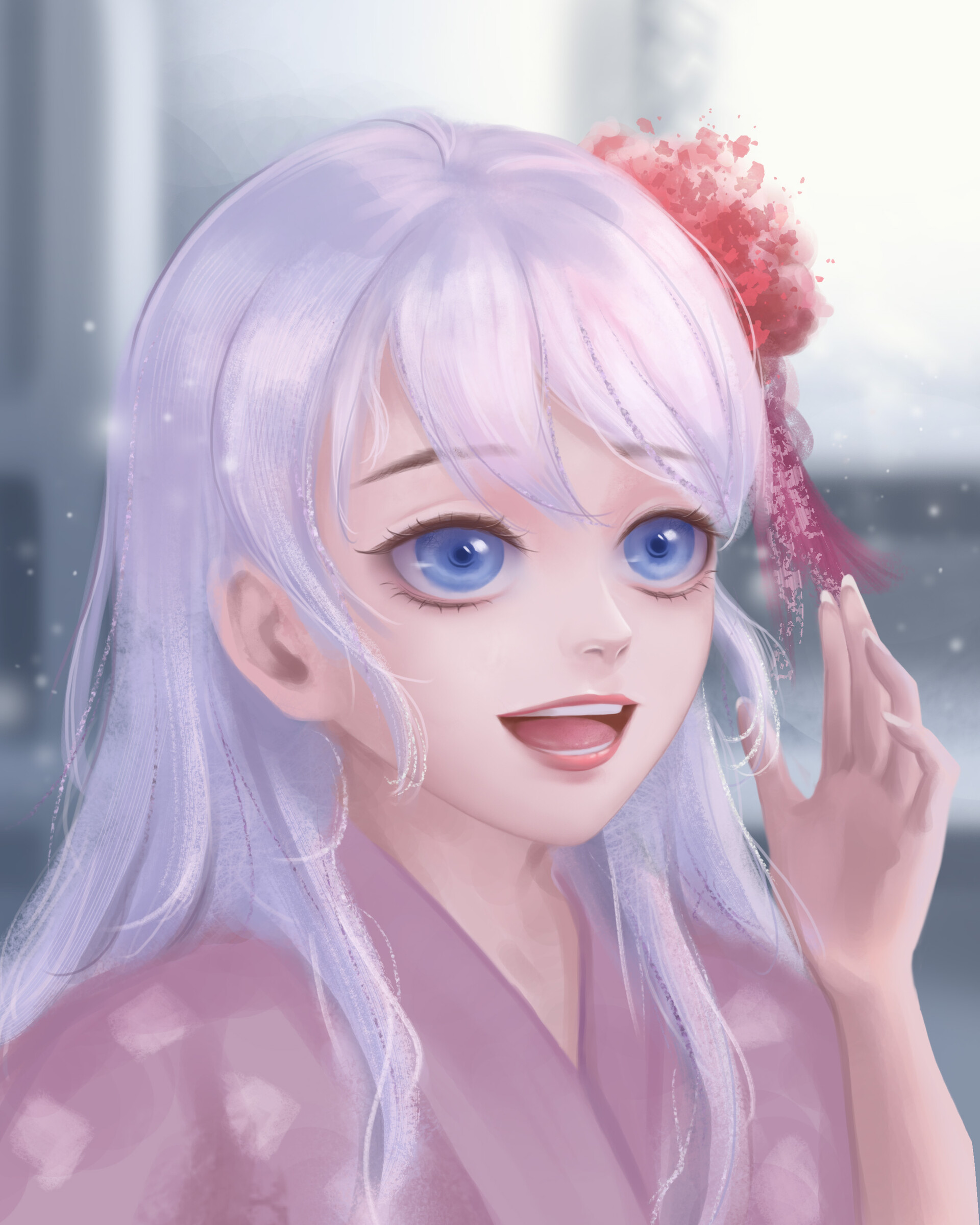 ArtStation - Demon slayer- Ume fan art