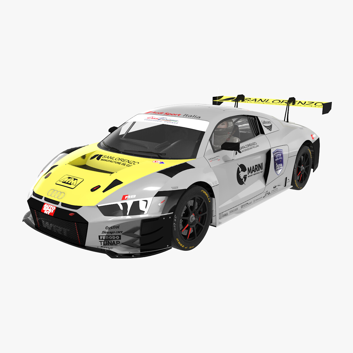 ArtStation - 3D model Audi R8 LMS GT3 Sport Italia