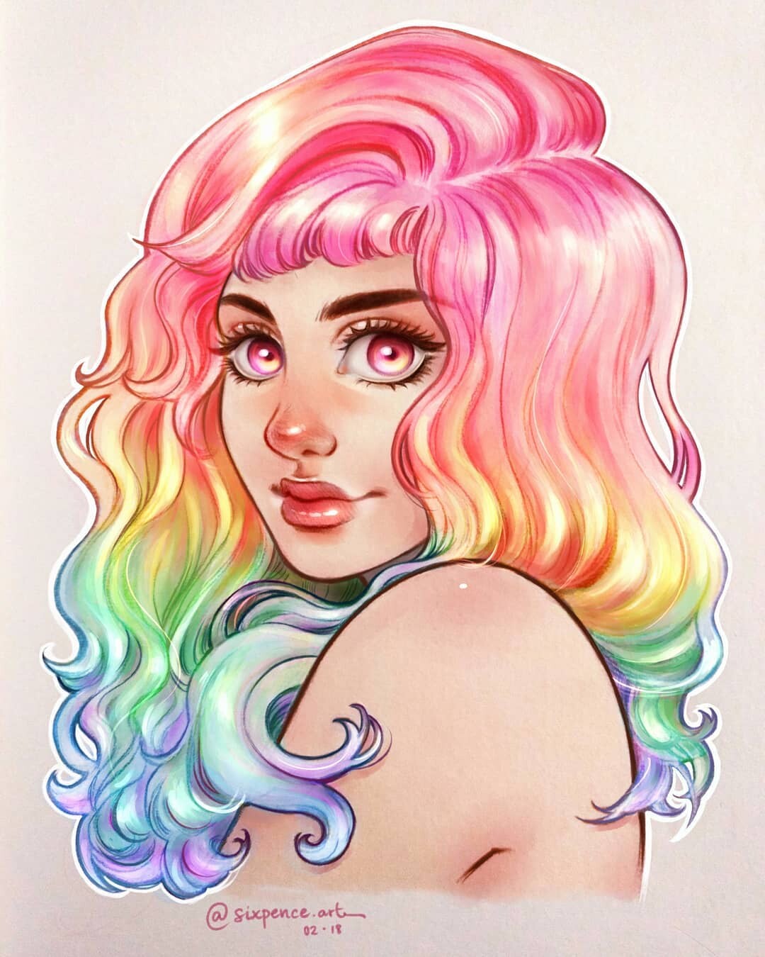 ArtStation - Rainbow Girl