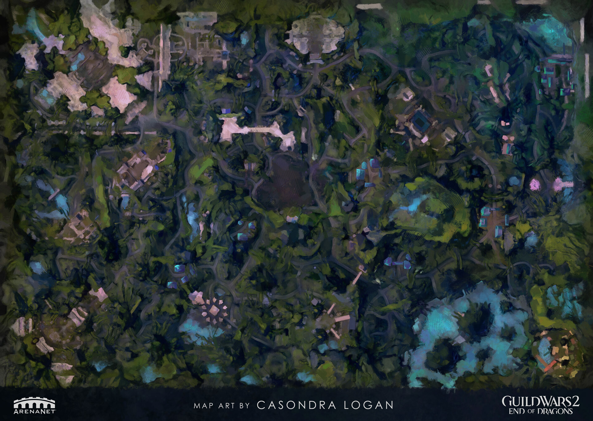 Casondra Logan - Guild Wars 2 End of Dragons - Echovald Map
