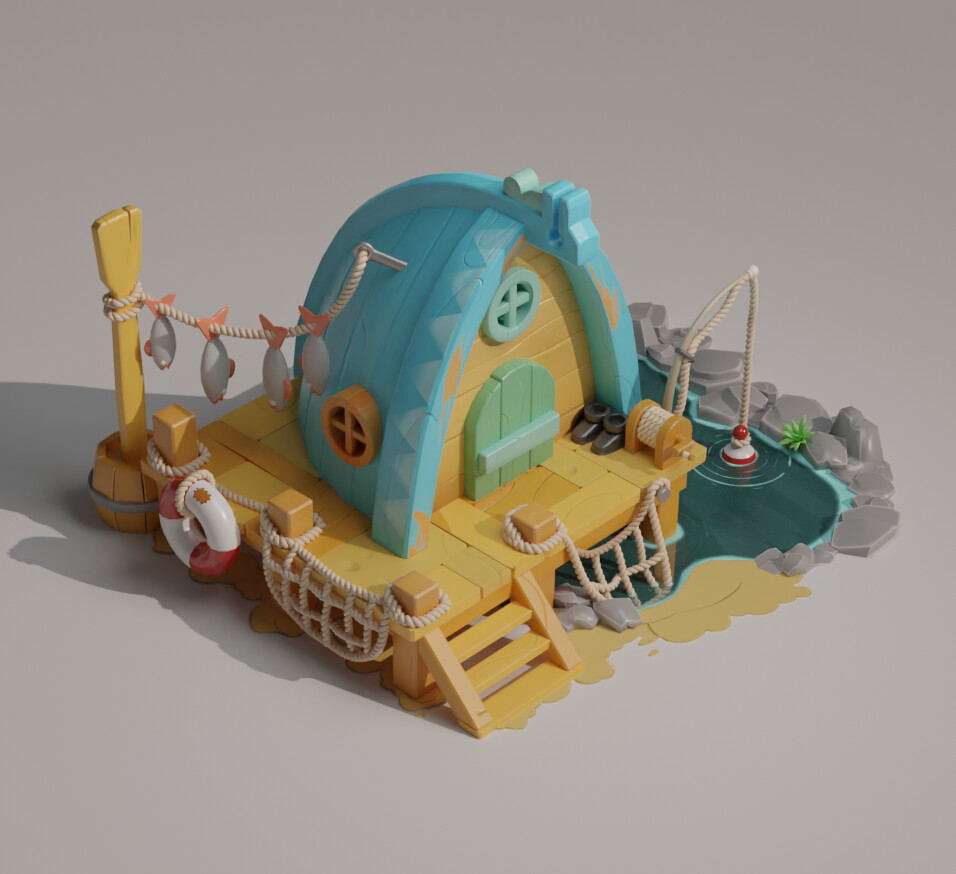 ArtStation - The little boat house