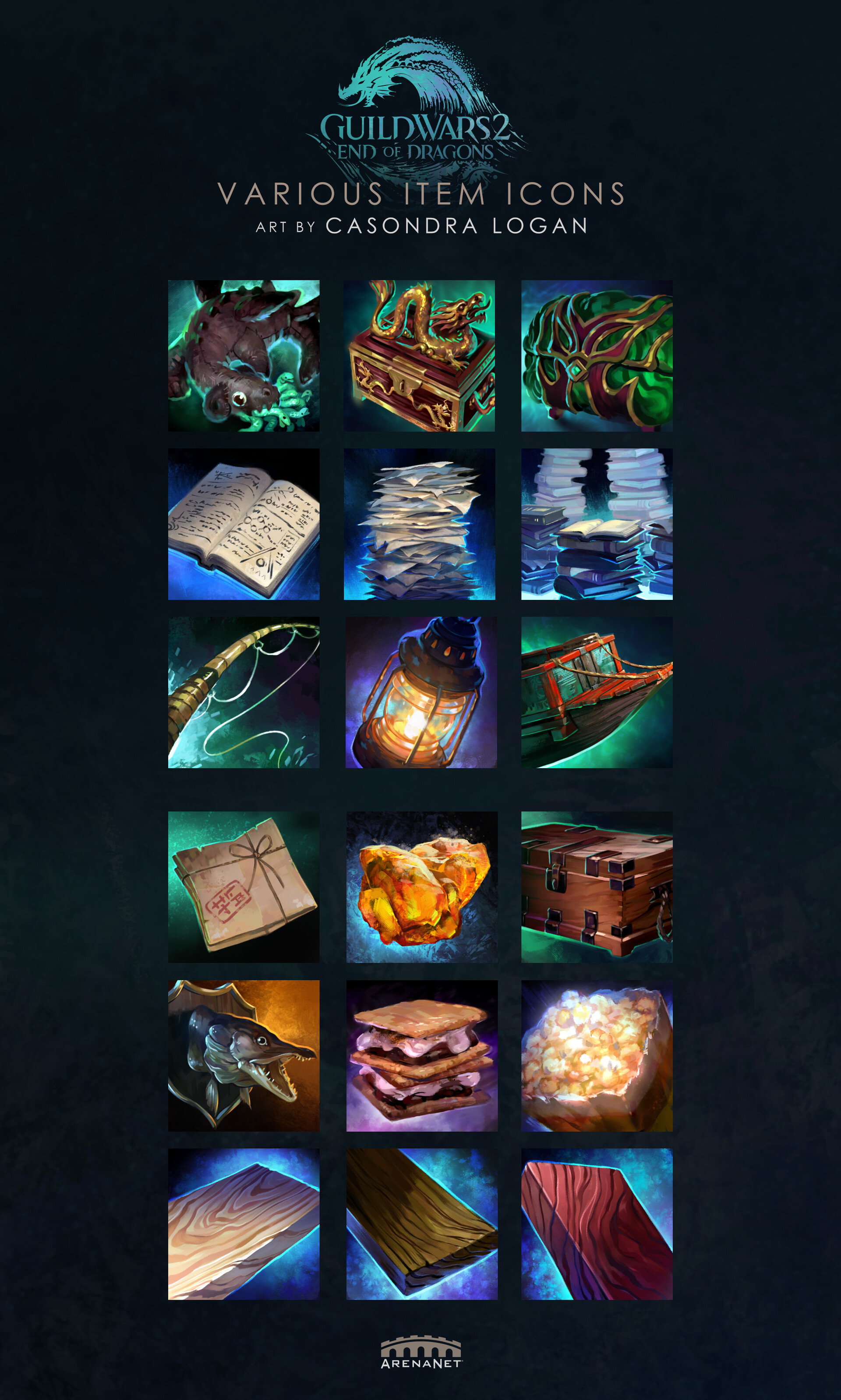 Casondra Logan - Guild Wars 2 End of Dragons - Item Icons