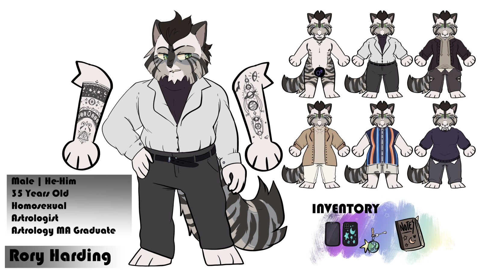 Abigail Isaac | Ash Isaac - Anthropomorphic Character Ref Sheets