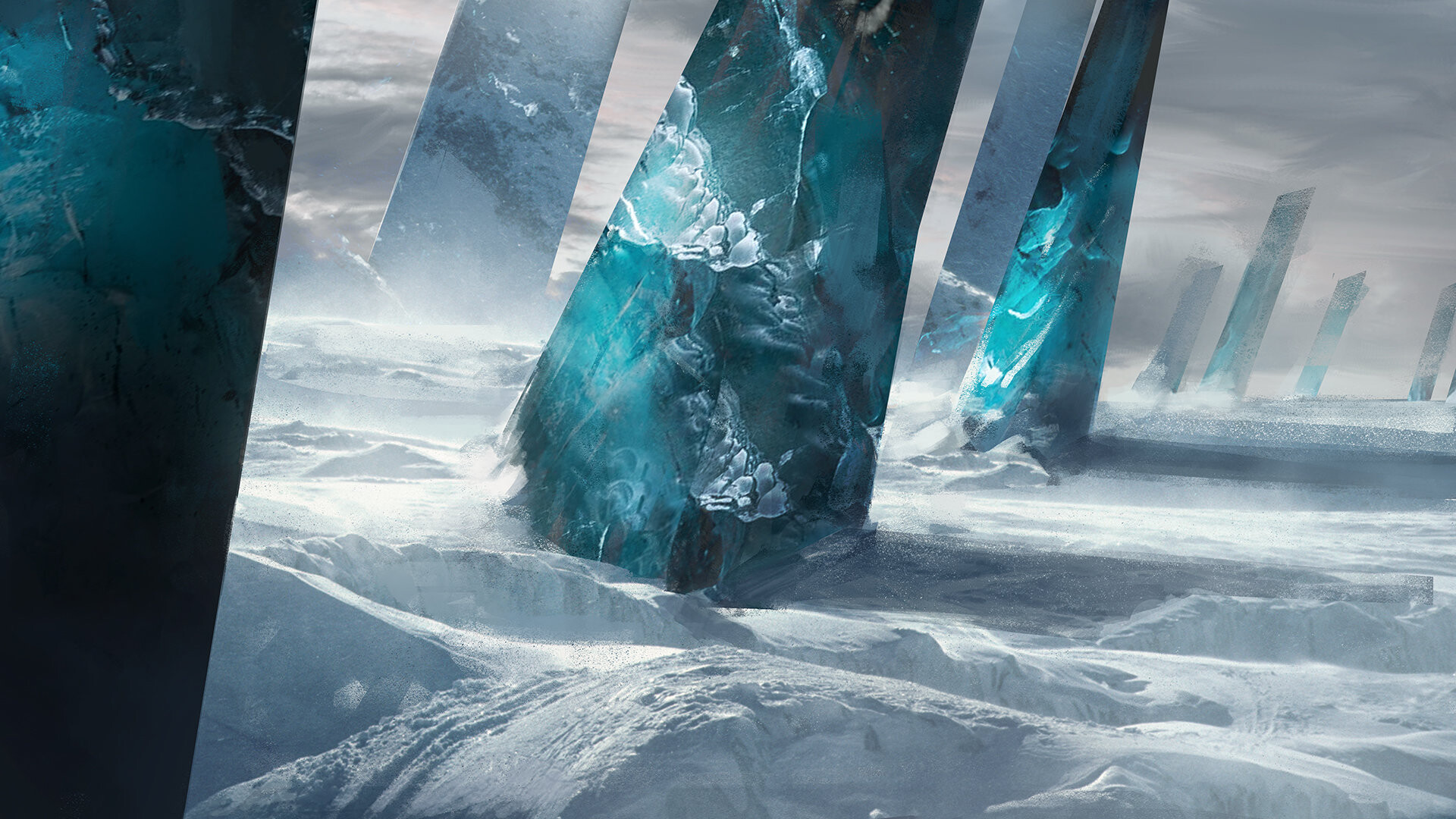 ArtStation - Ice pillars