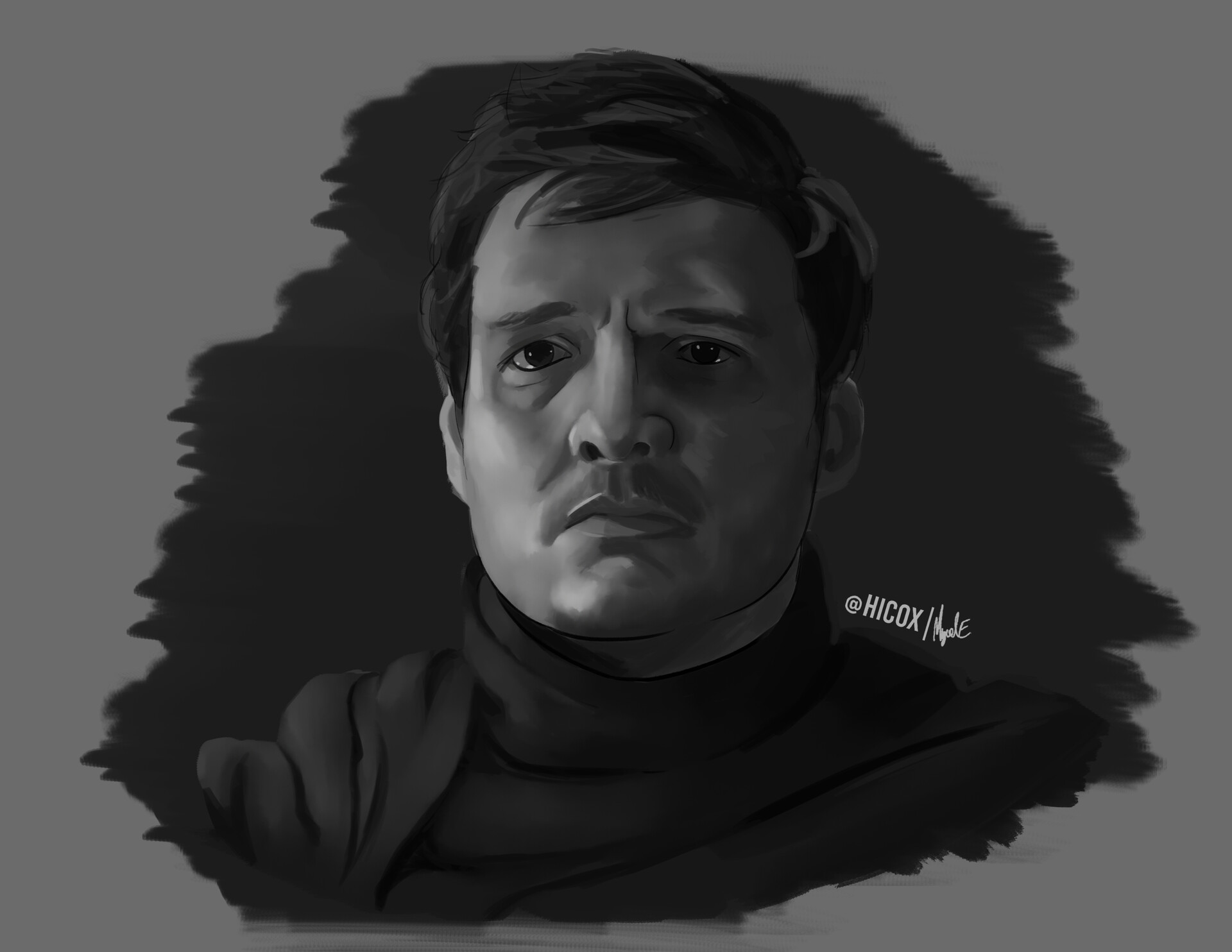 ArtStation - Pedro Pascal Portrait