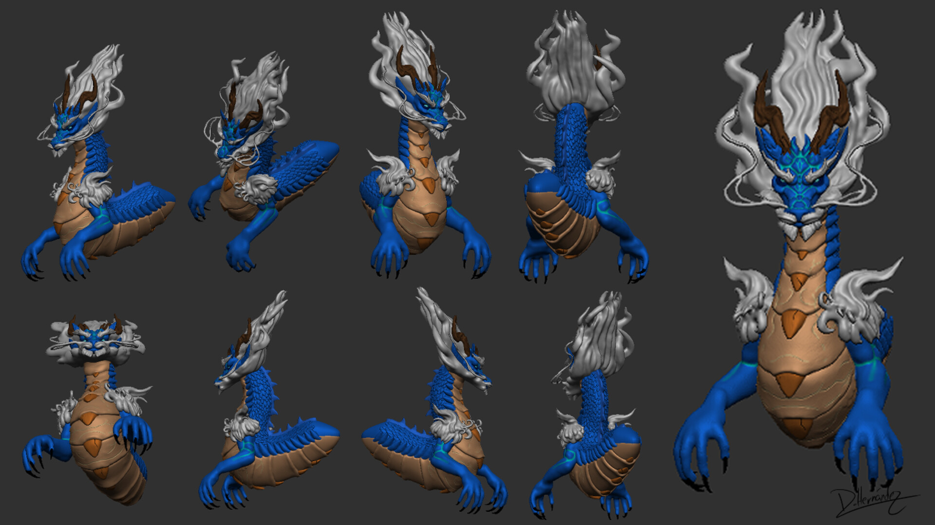 ArtStation - Blue Dragon