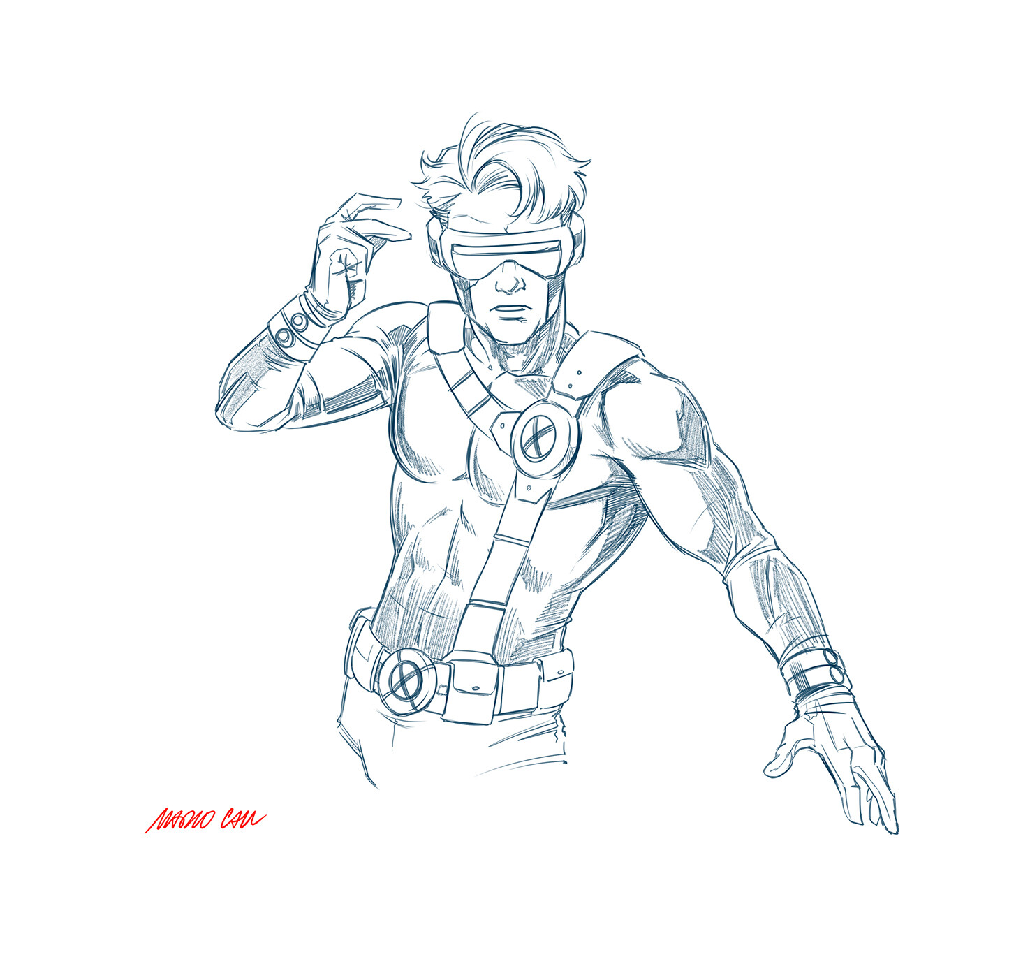 Mario Cau - Cyclops / X-Men (Fanart)