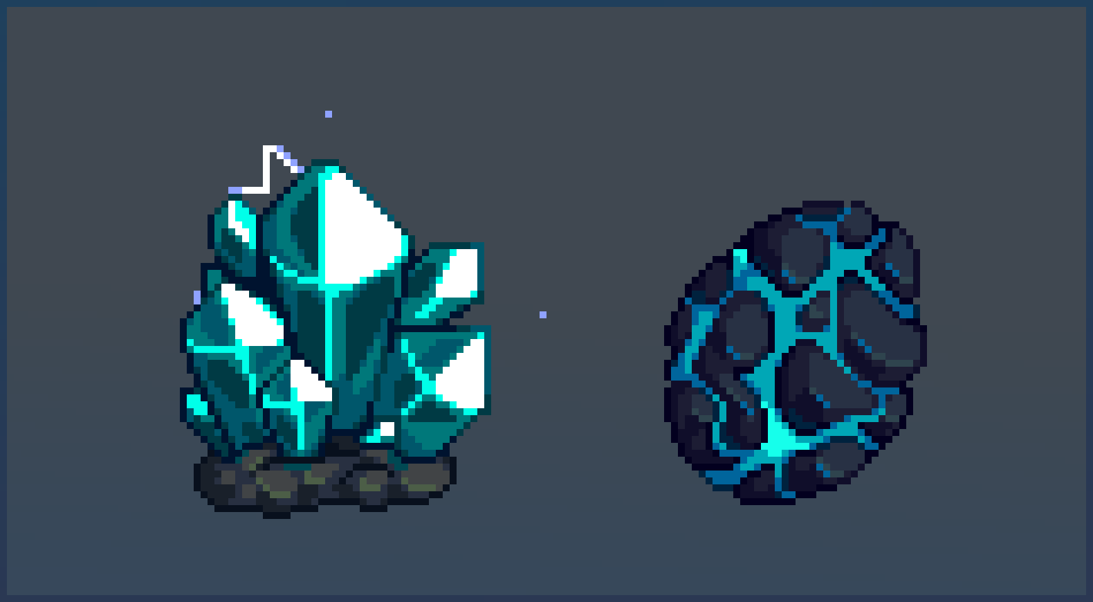 crystal texture pixel art