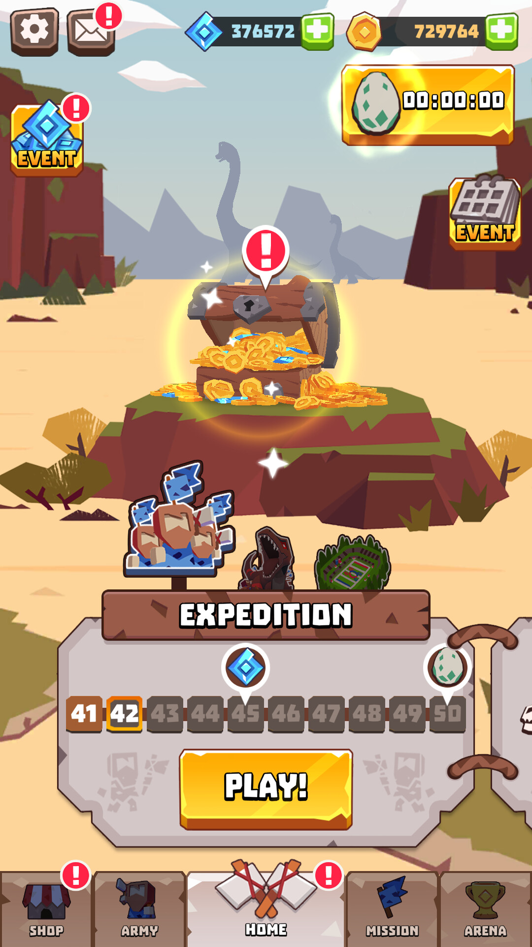 DHKIM - Dino Clash: Traibal War - UI Design 01(2021~2022)