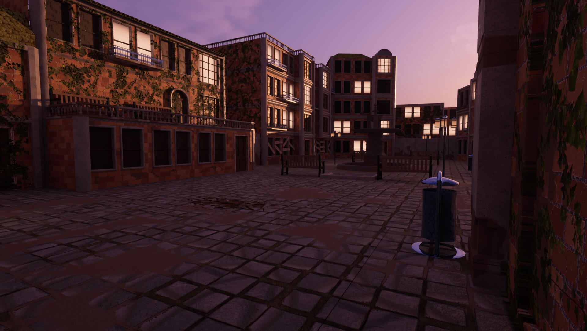 ArtStation - Town Square blocked in