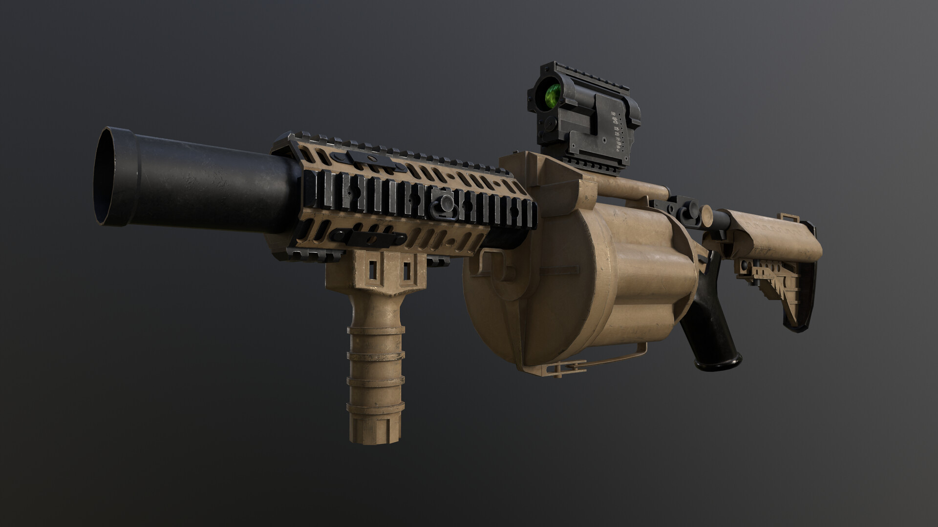 ArtStation - Milkor M32 Multiple Grenade Launcher
