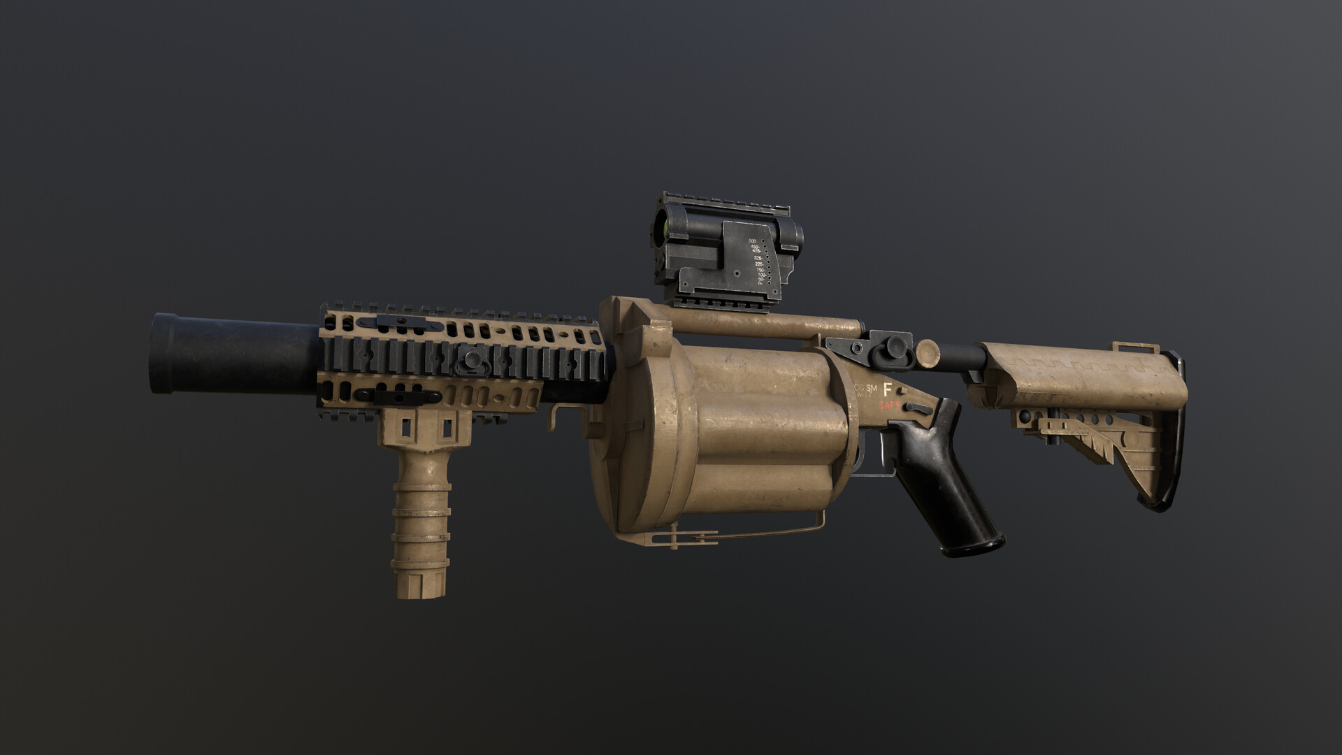 Ehab Hozein - Milkor M32 Multiple Grenade Launcher