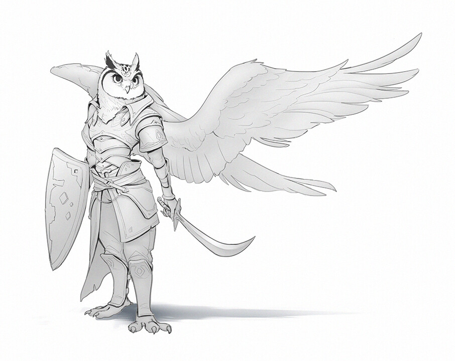 rudiindra4 - D&D - Owlin Cleric