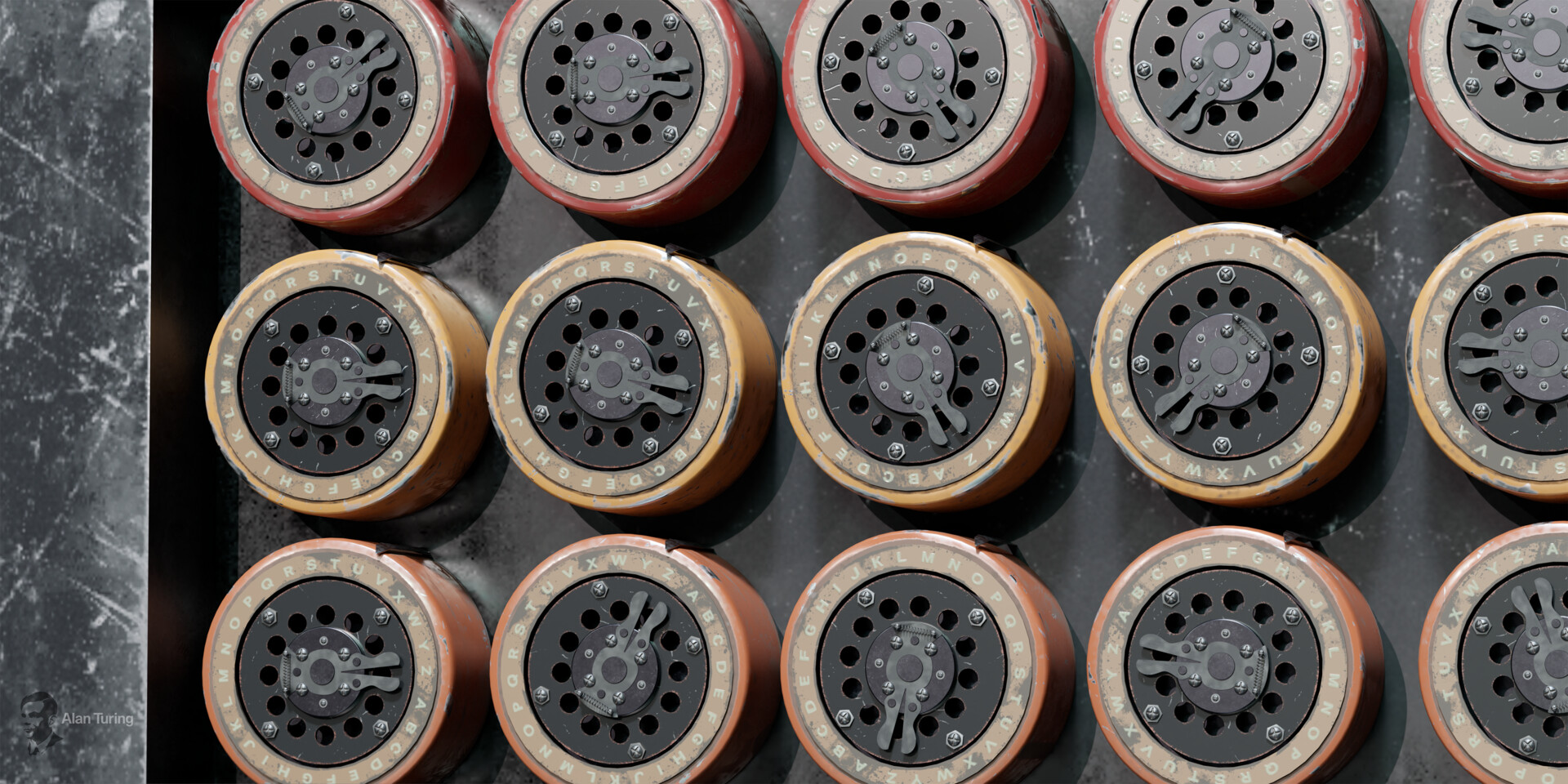ArtStation - Turing machines - Alan Turing