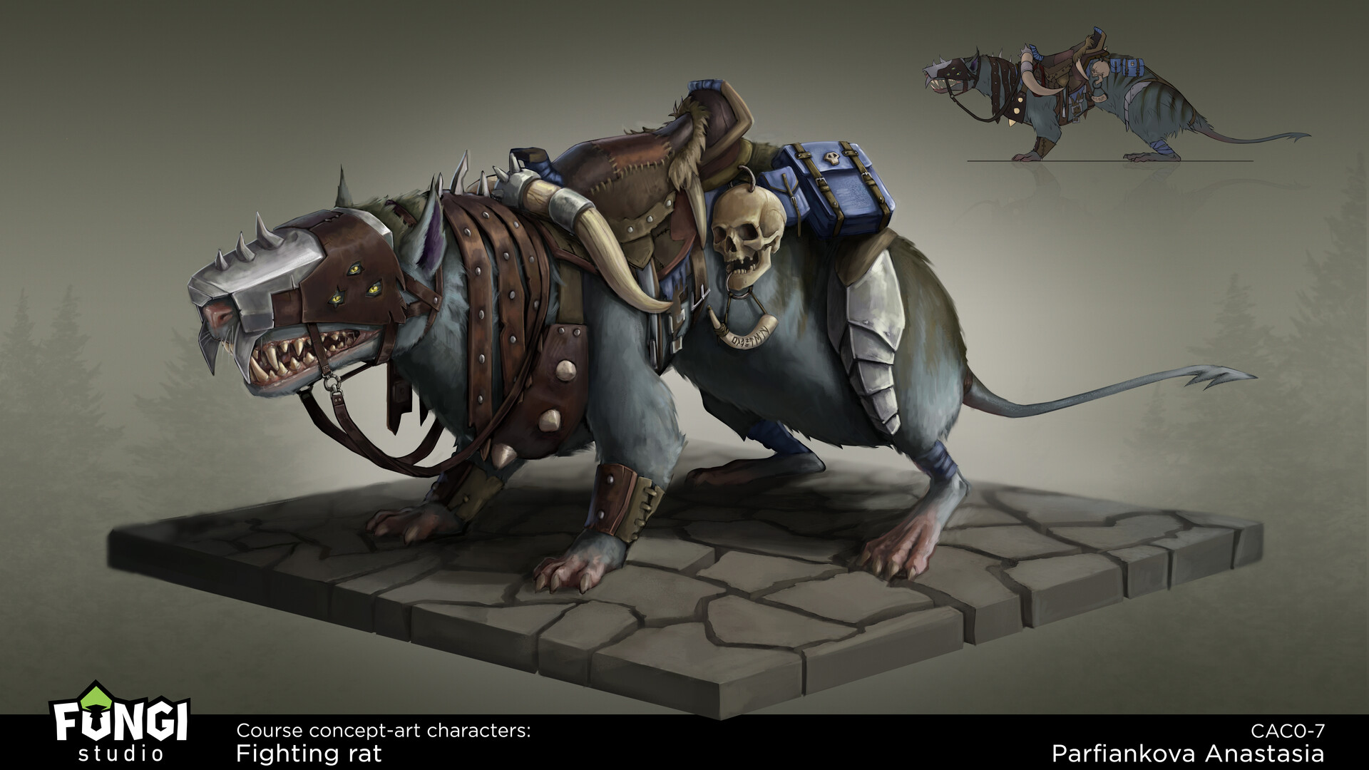 ArtStation - Fighting rat