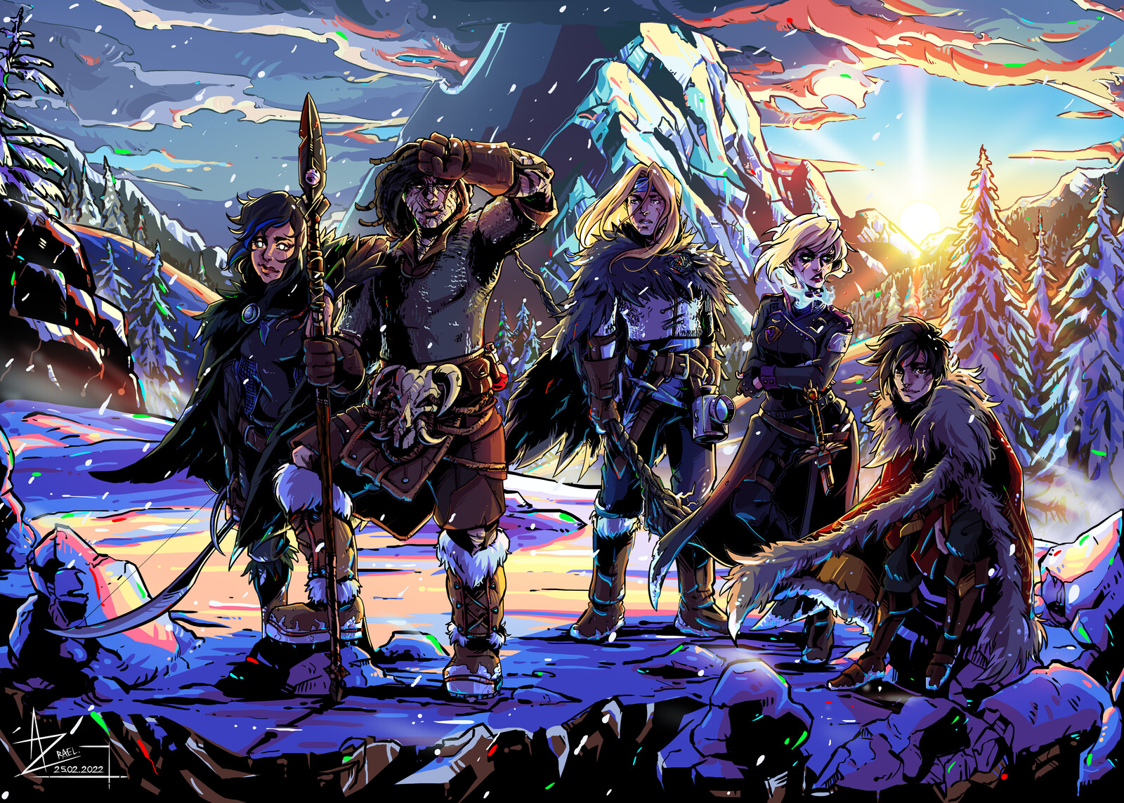 Azrael - First Dawn over Barovia, DND Party Commission