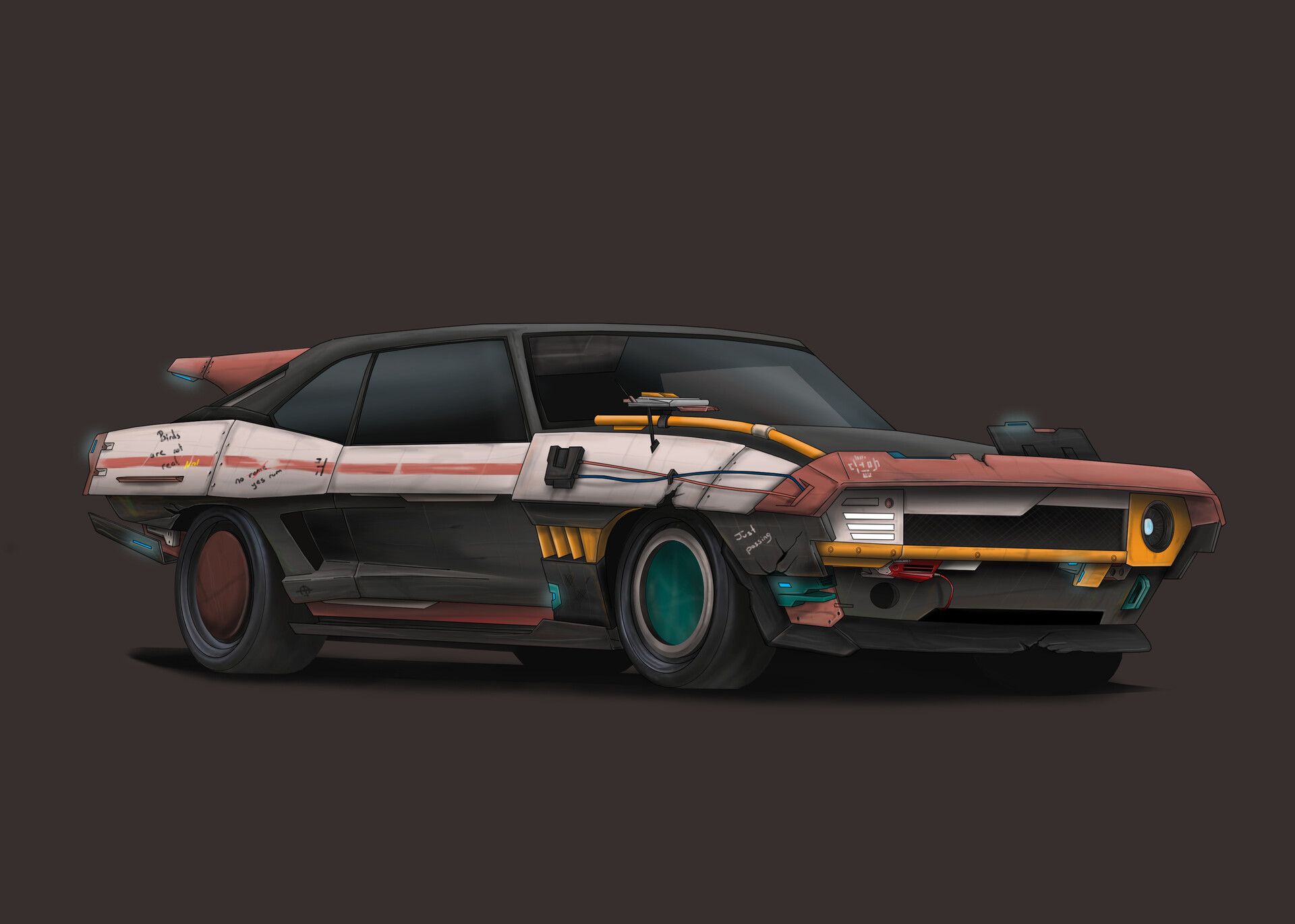 ArtStation - Cyberpunk American Muscle