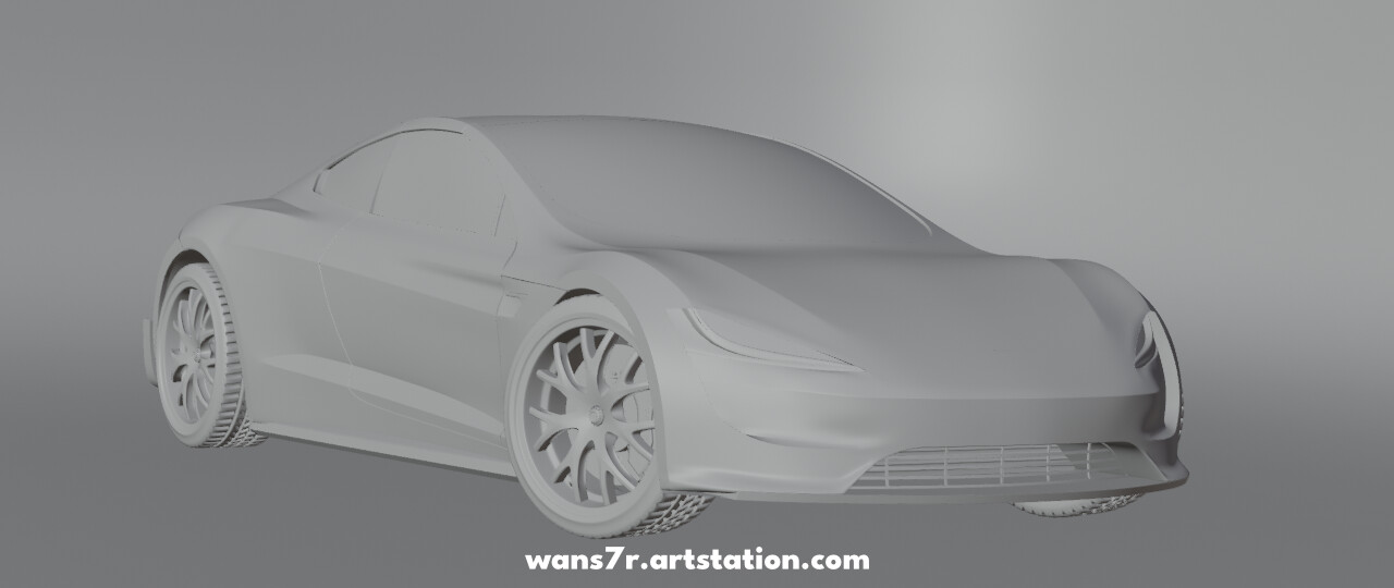 Wans7 - Full Body Front View Render + Compositing