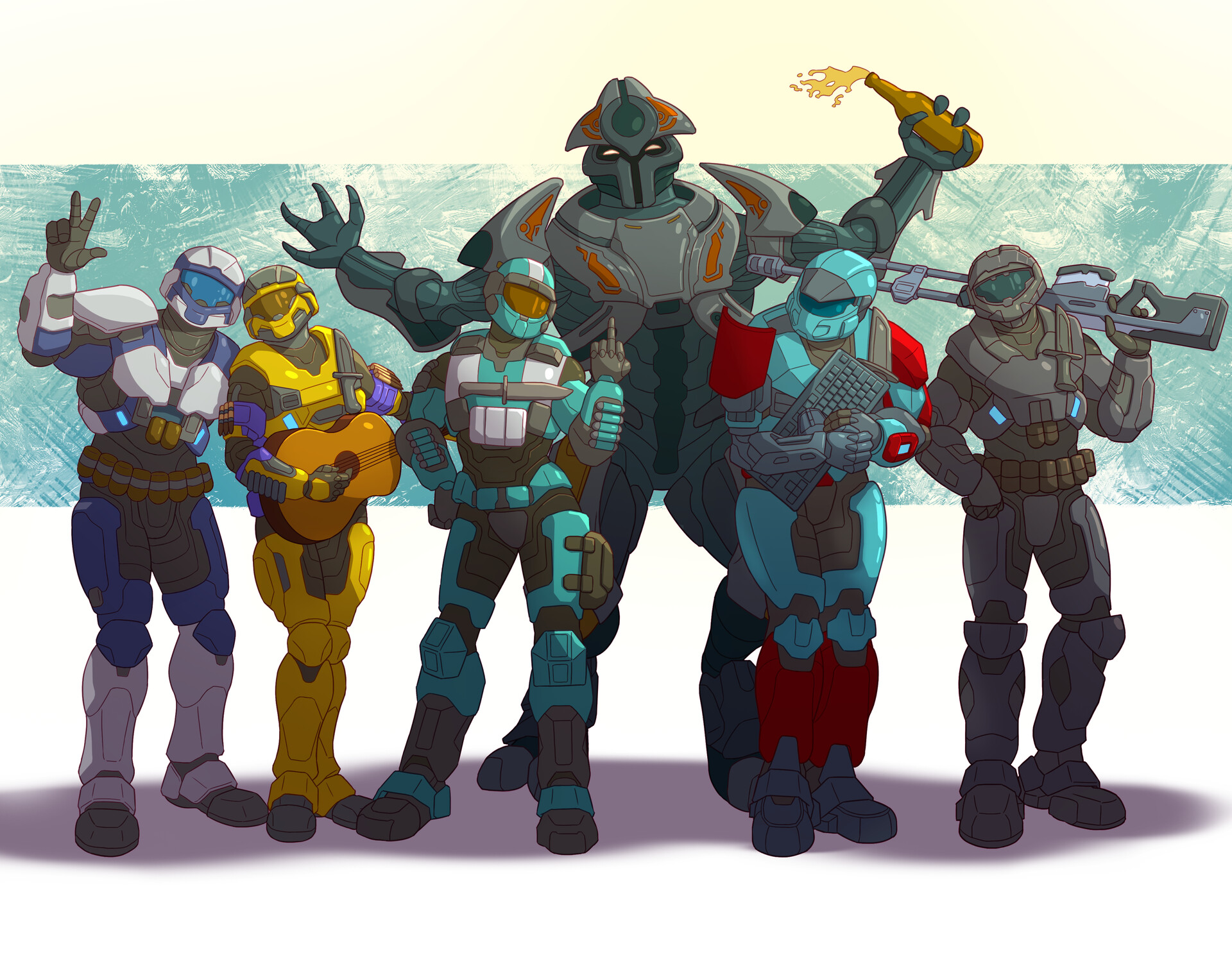 ArtStation - Halo Group commission