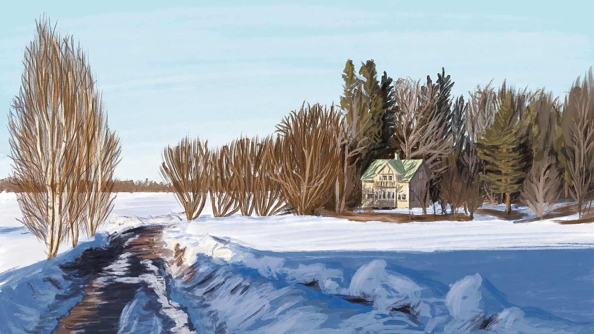 ArtStation - Snowy Field