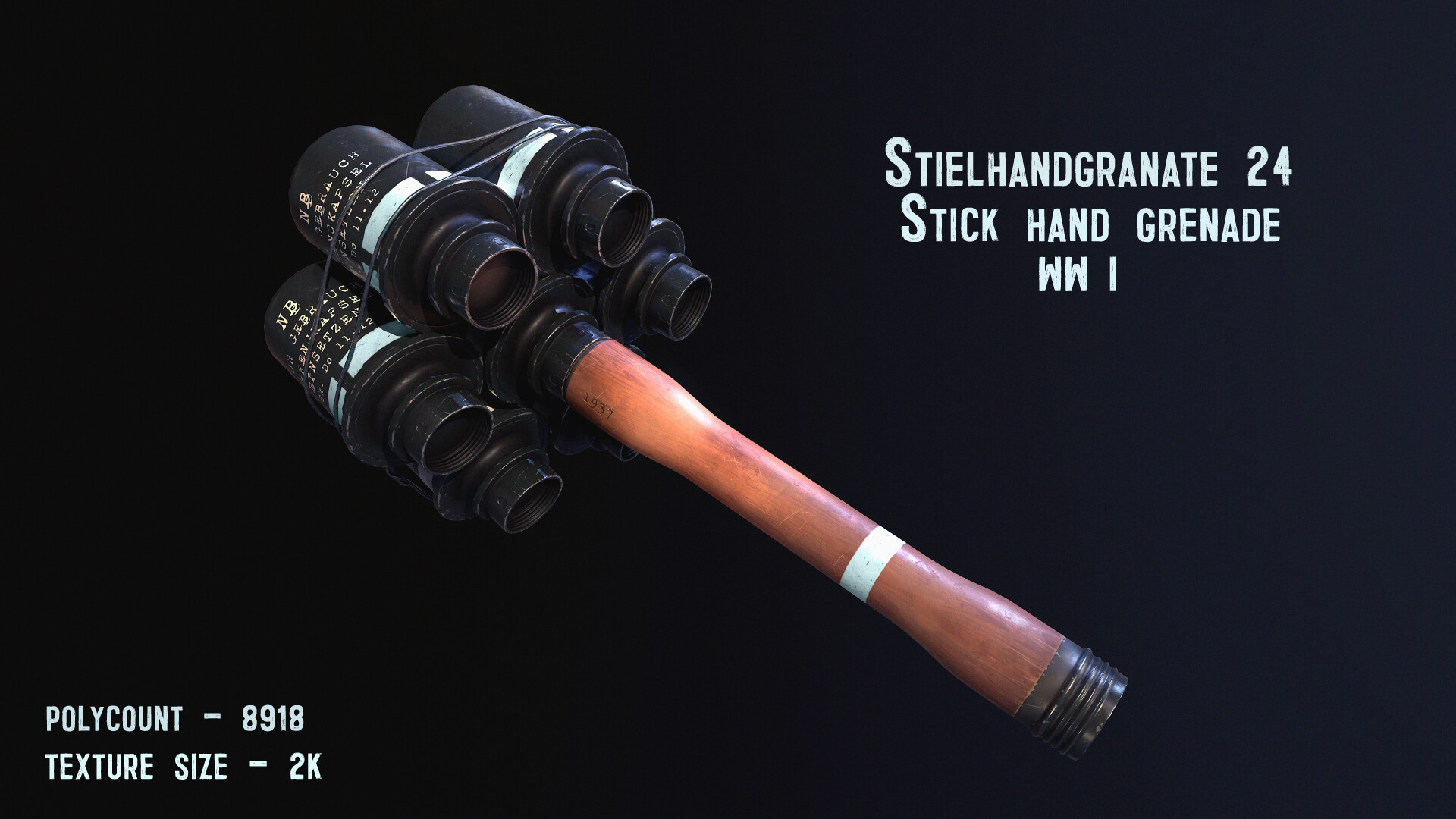 ArtStation - Stick hand grenade