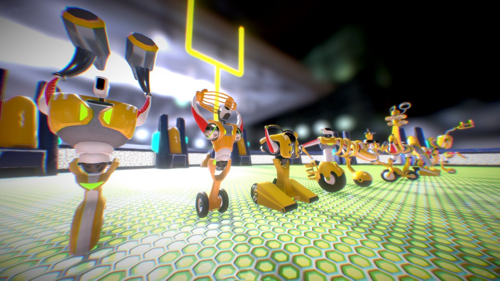 ArtStation - Cyber League Football robots