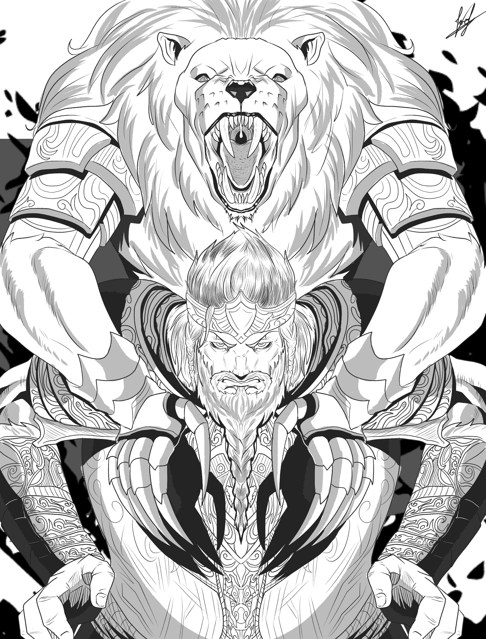 ArtStation - Godfrey, the first elden lord quick draw