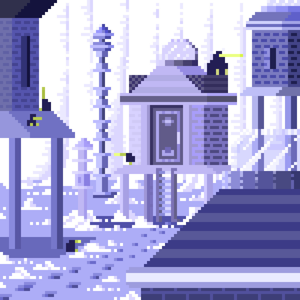 ArtStation - Icy House with kiwis