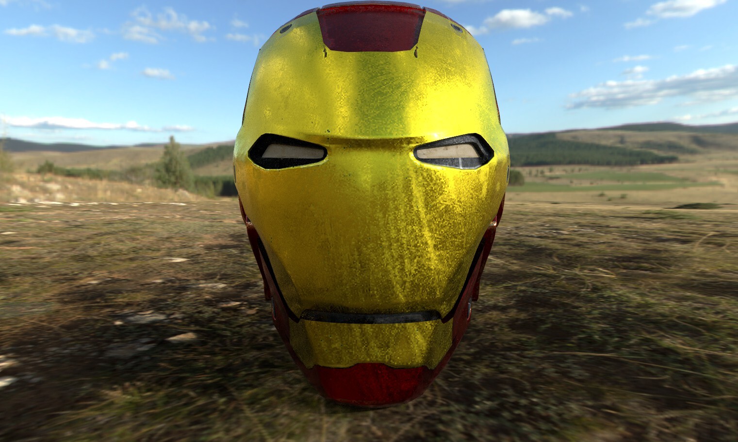 ArtStation - iron man helmet