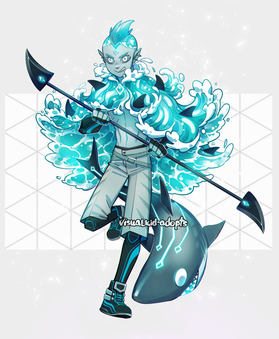 ArtStation - Shark boy - Adoptable design