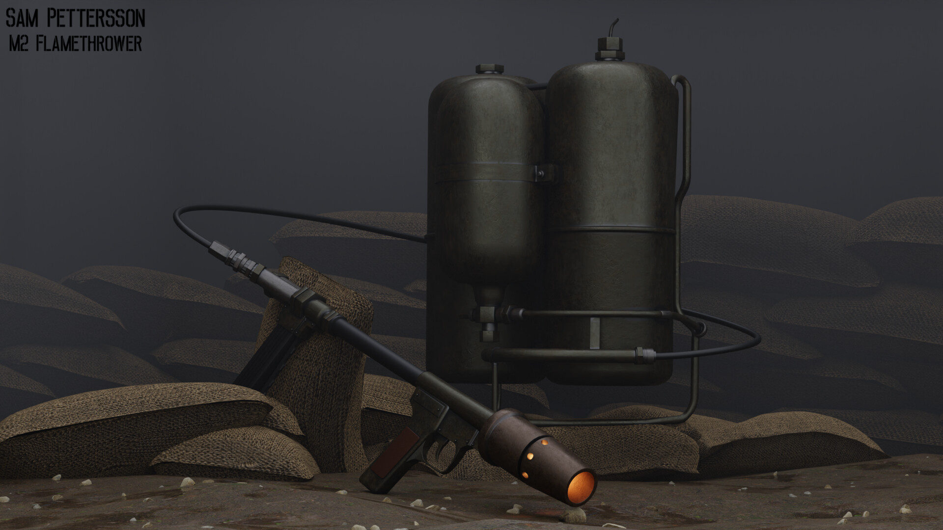 ArtStation - M2 Flamethrower