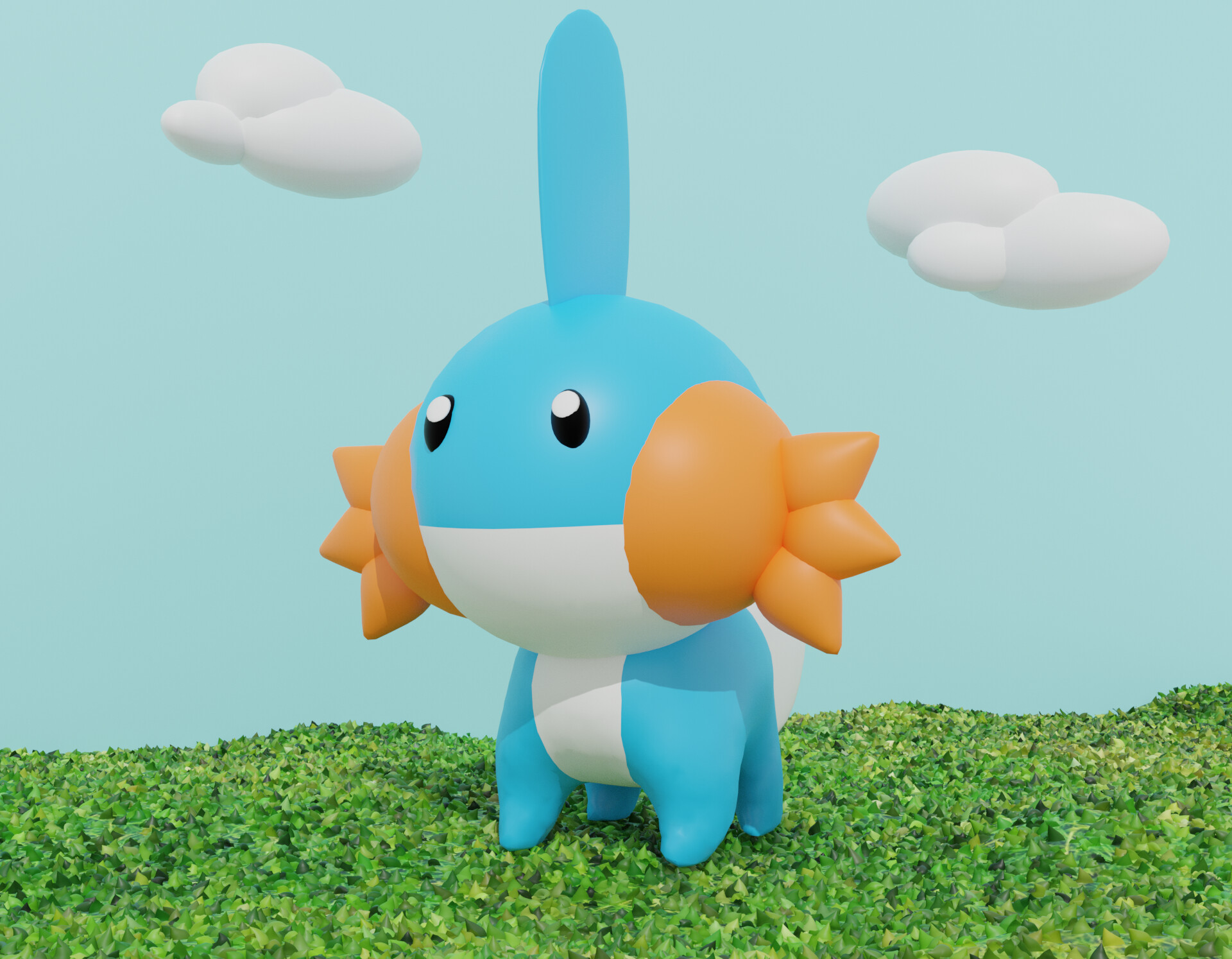 ArtStation - Mudkip Pokemon