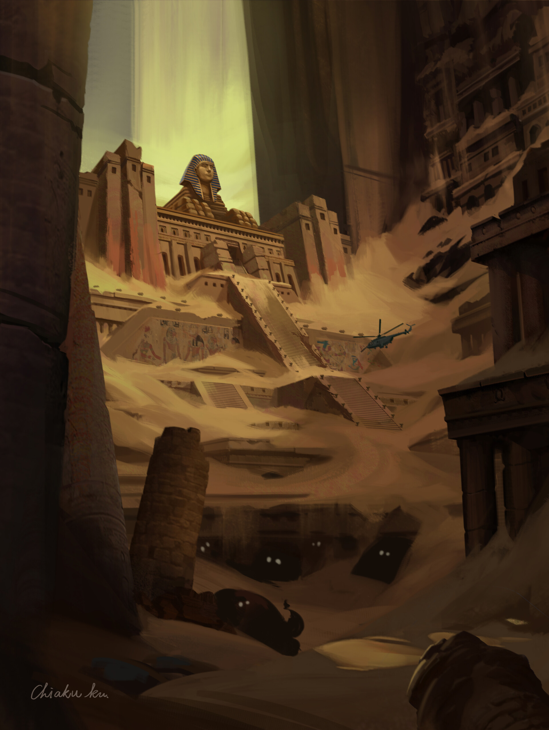 ArtStation - Ruins and Monsters