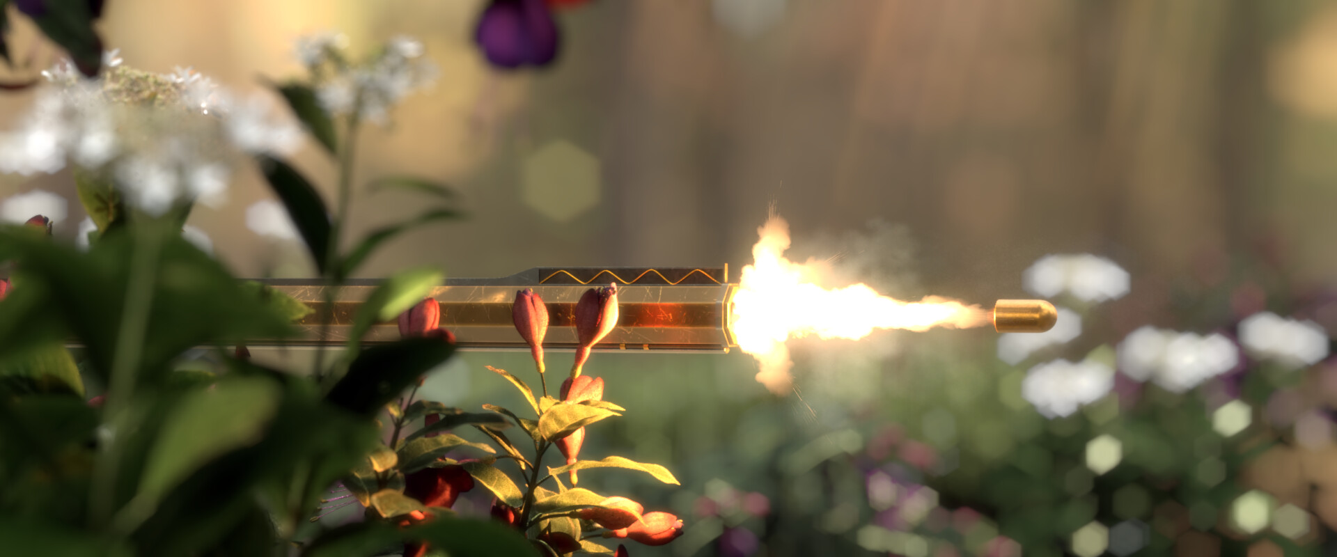 ArtStation - Gun and Flowers