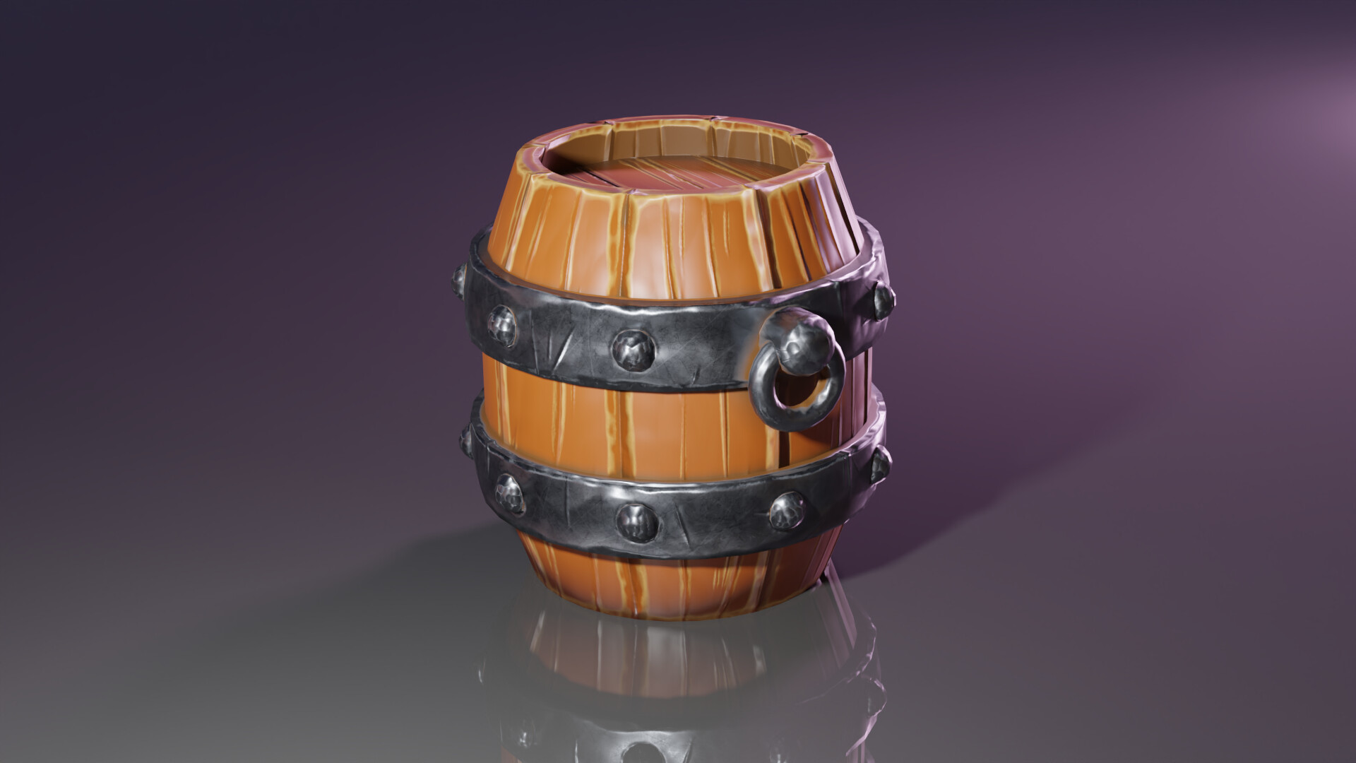 ArtStation - Stylised Wooden Barrel