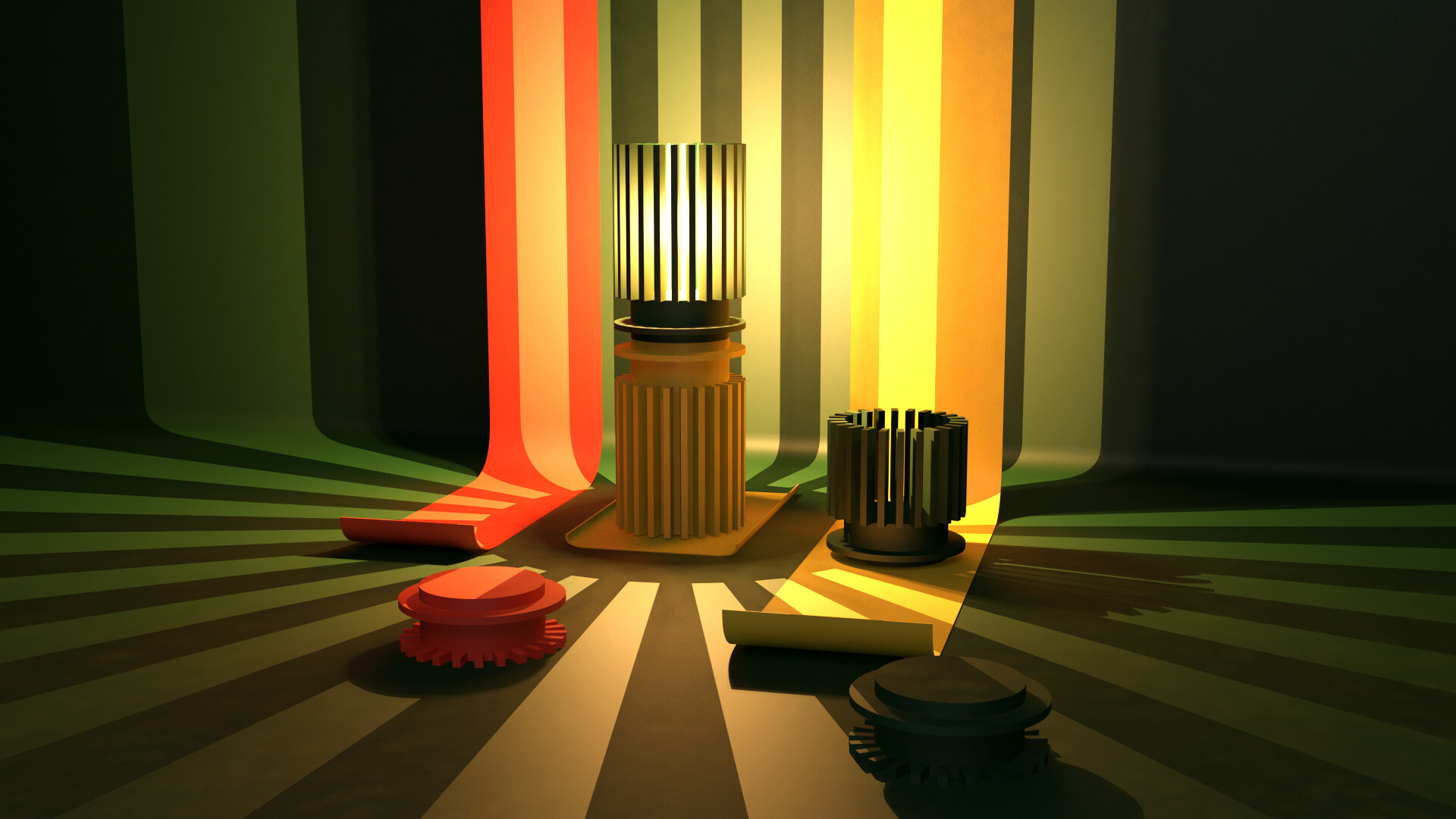 ArtStation - Lighting Experiment (Abstract Design)