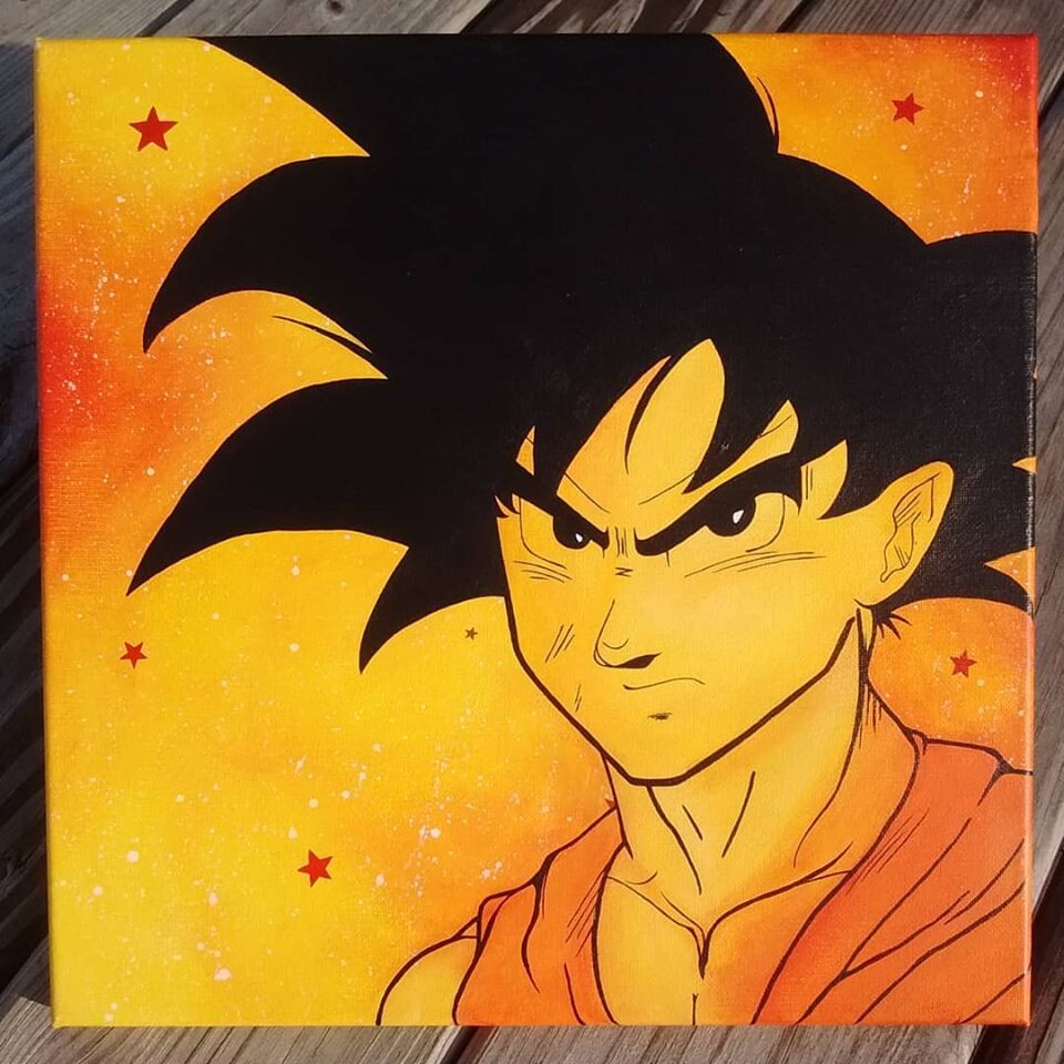 ArtStation - Goku painting