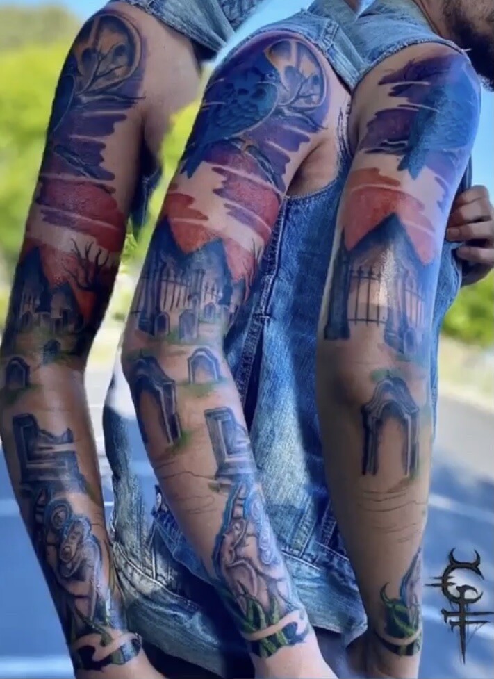 Graveyard Scene Tattoos