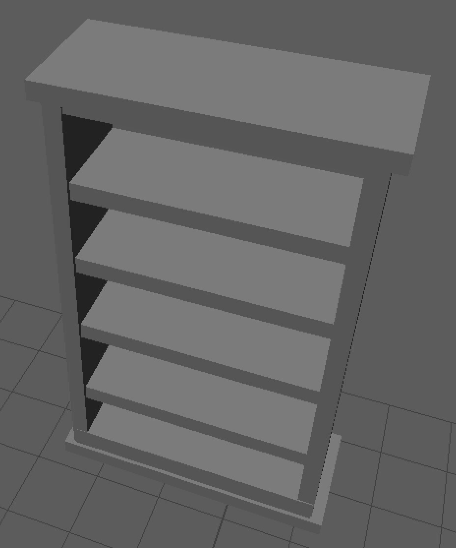 ArtStation - Game Asset - Bookshelf