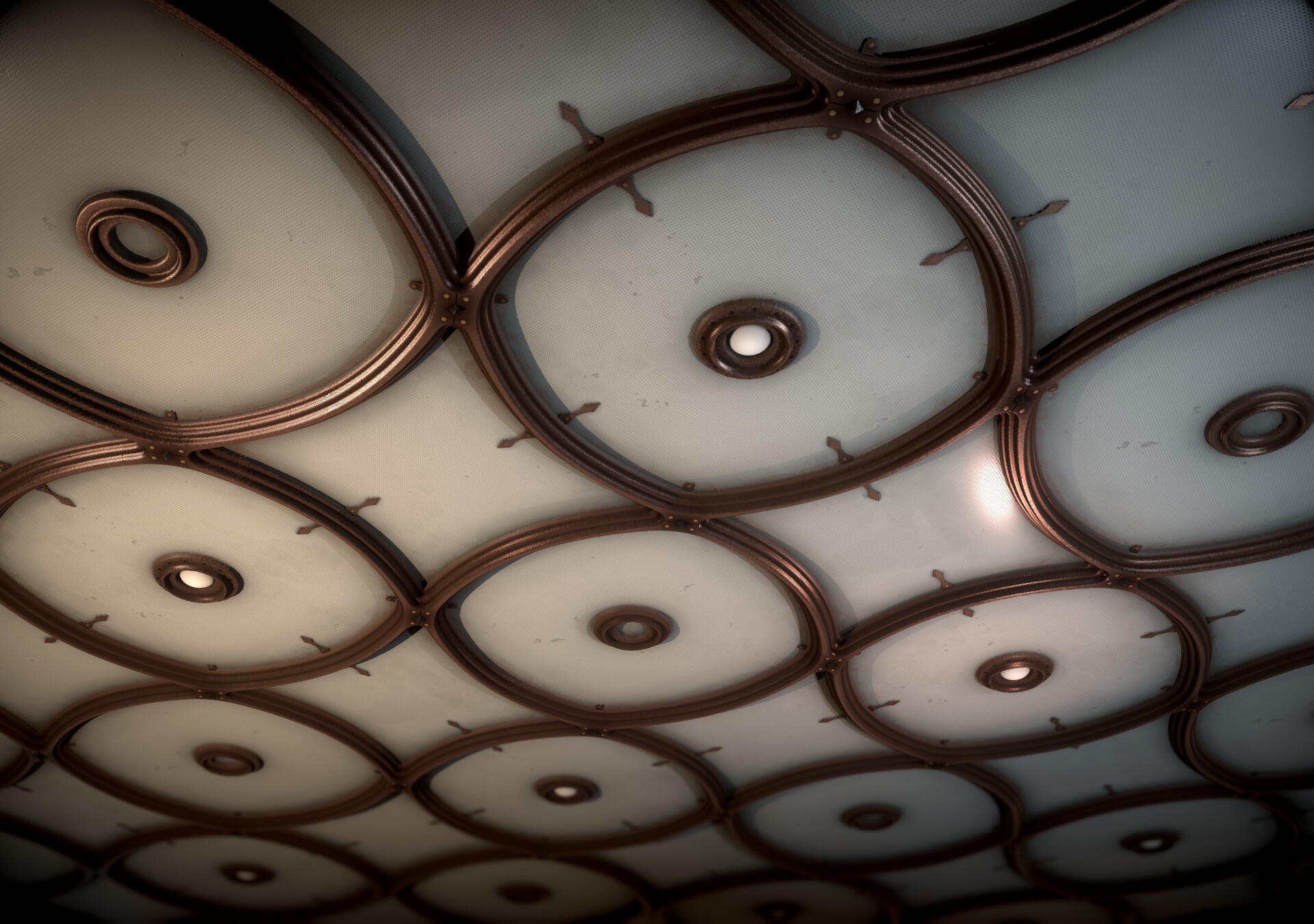ArtStation - Fictitious Art-deco Ceiling Procedural Material