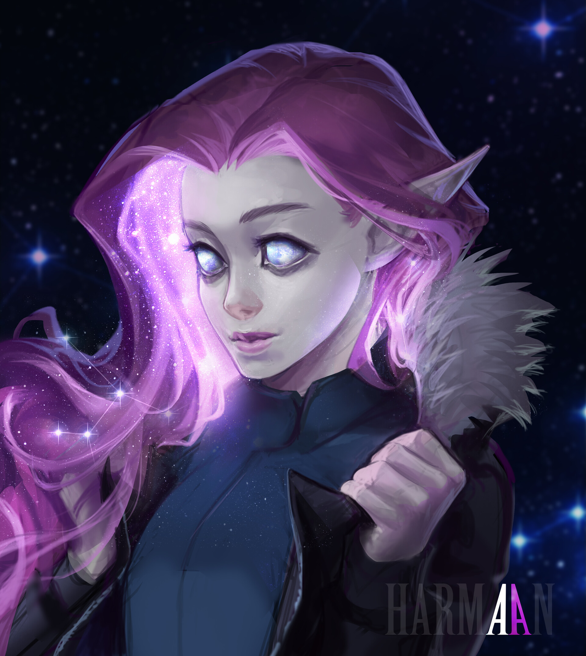 Pink Elf by Ever Harmaan : r/CelestialBodies