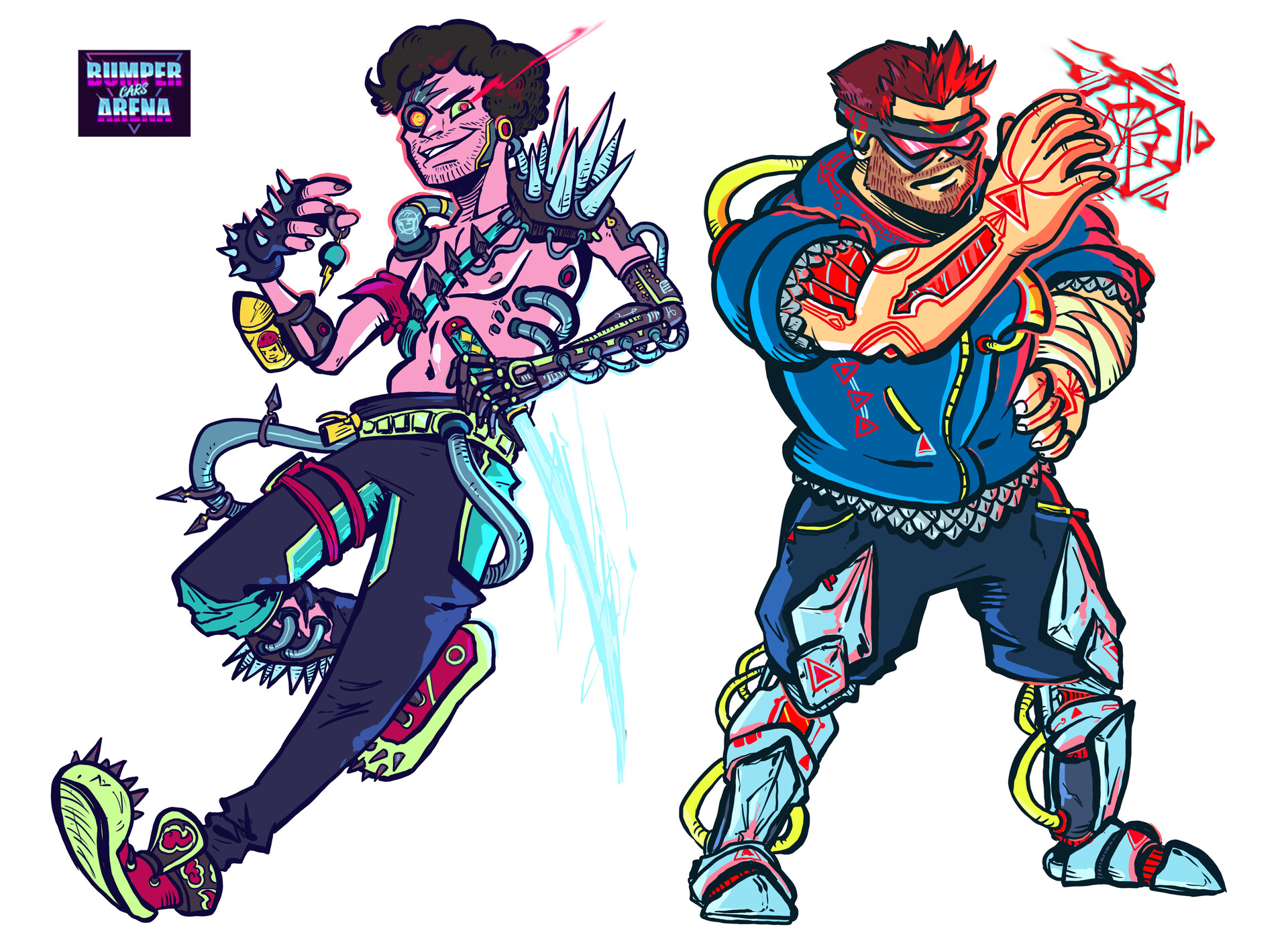 ArtStation - Bumper Cars Arena - Character design