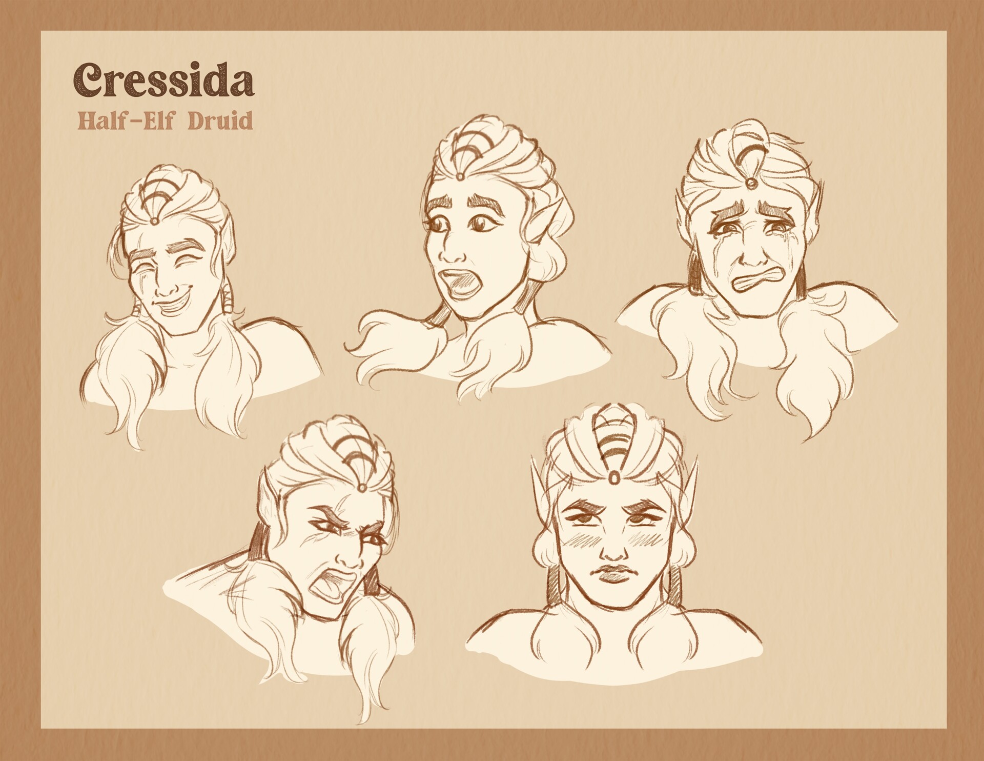 Daria Boudreau - D&D Comic Character Design: Cressida