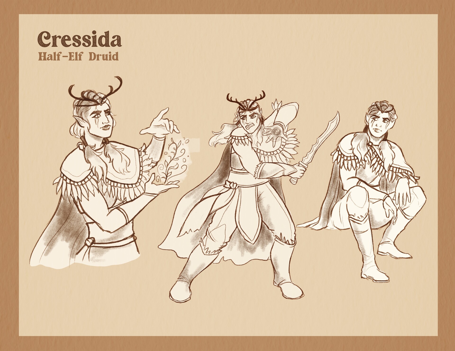 Daria Boudreau - D&D Comic Character Design: Cressida
