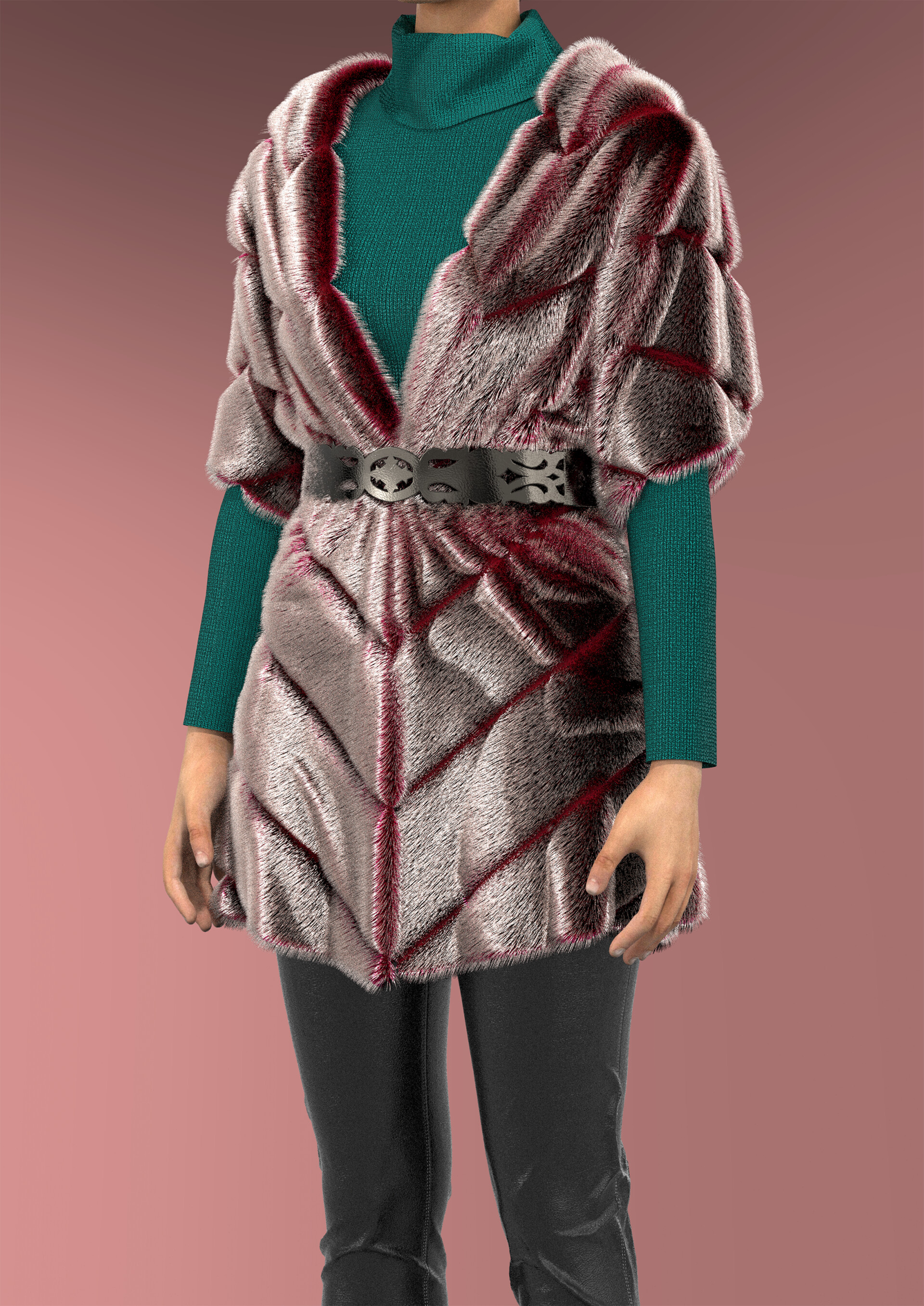 ArtStation - fur jacket