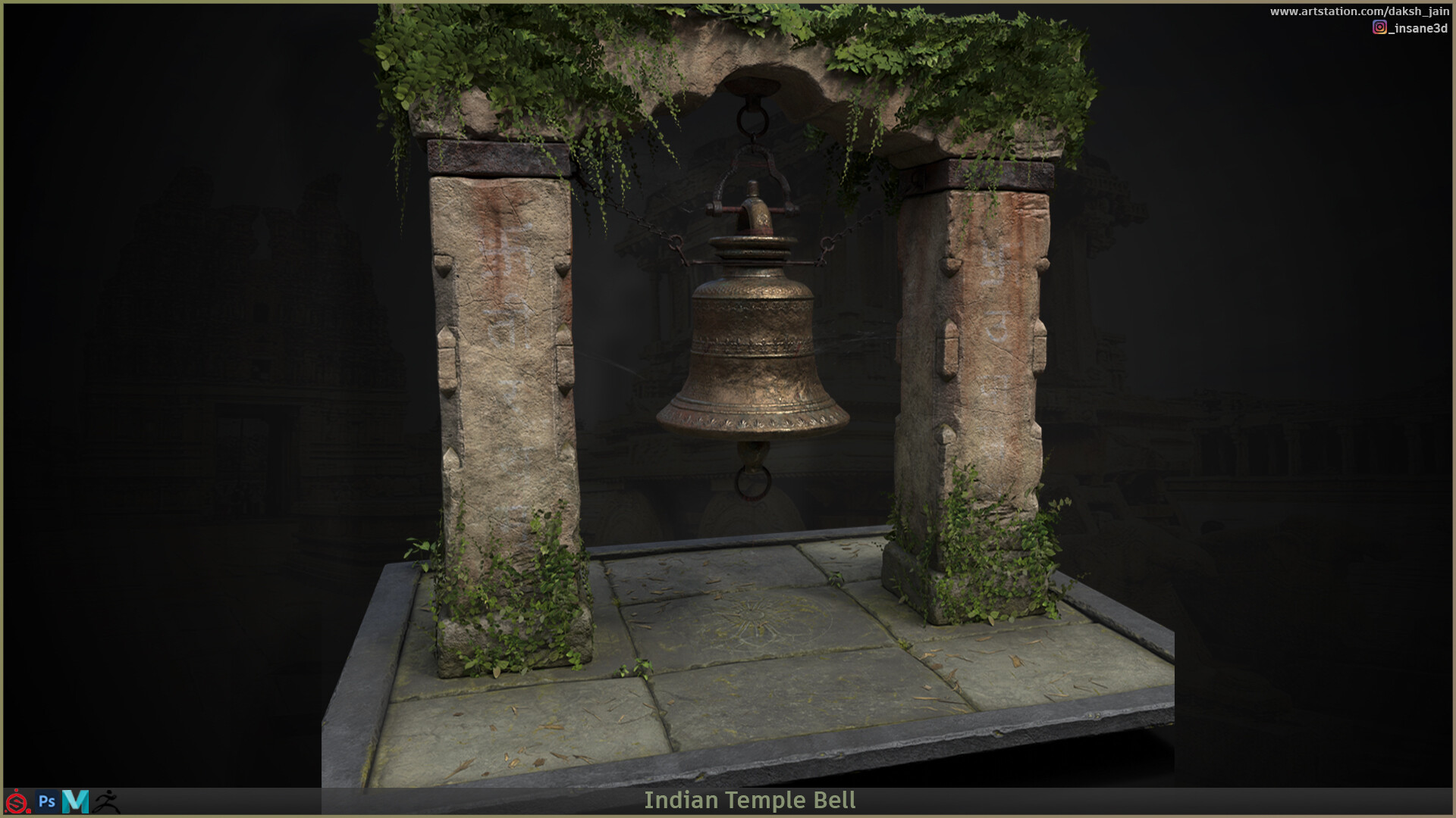 ArtStation - Indian Temple Bell