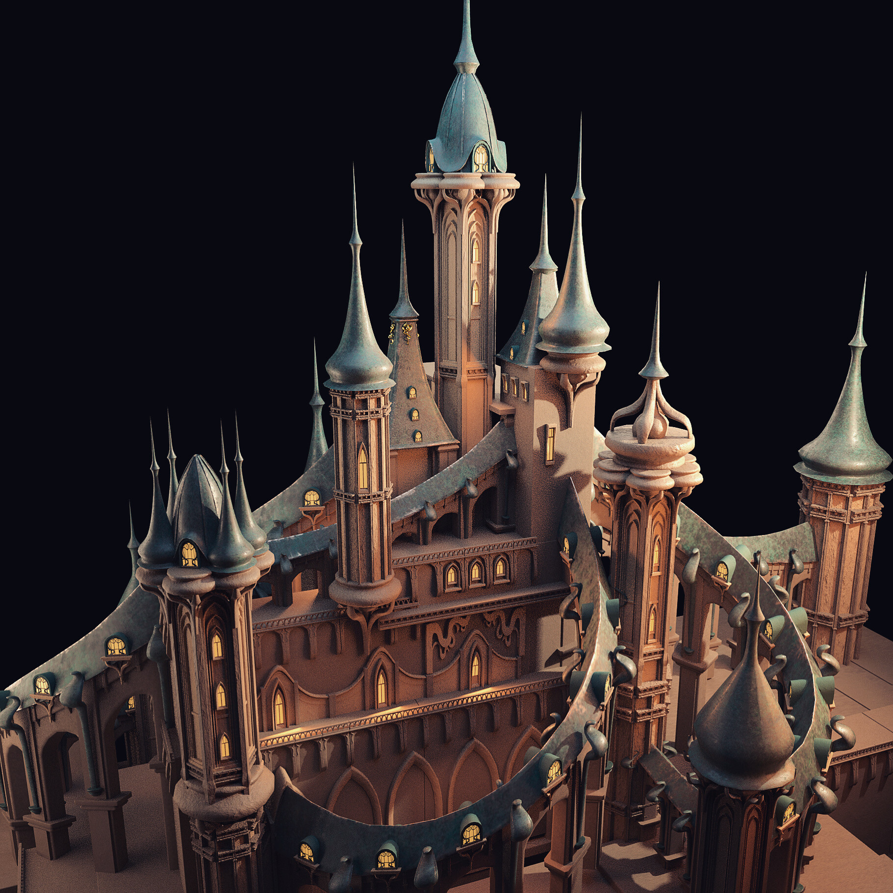 ArtStation - Fantasy castle