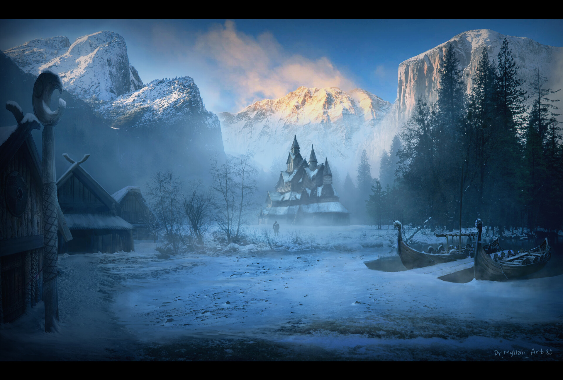 Viking Village Concept Art